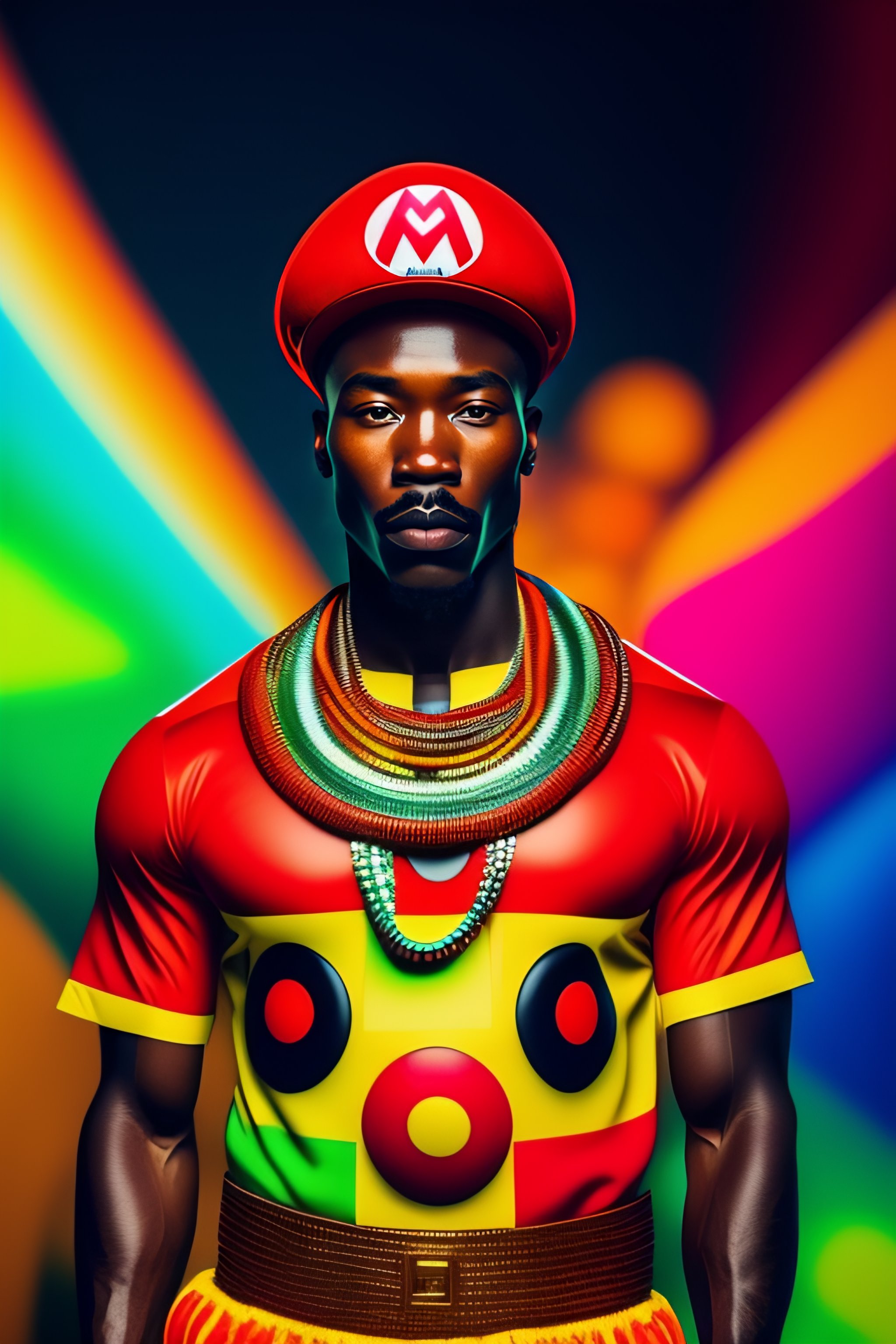 Lexica - A depiction of Mario with an African twist, by Tina Nguyen ...