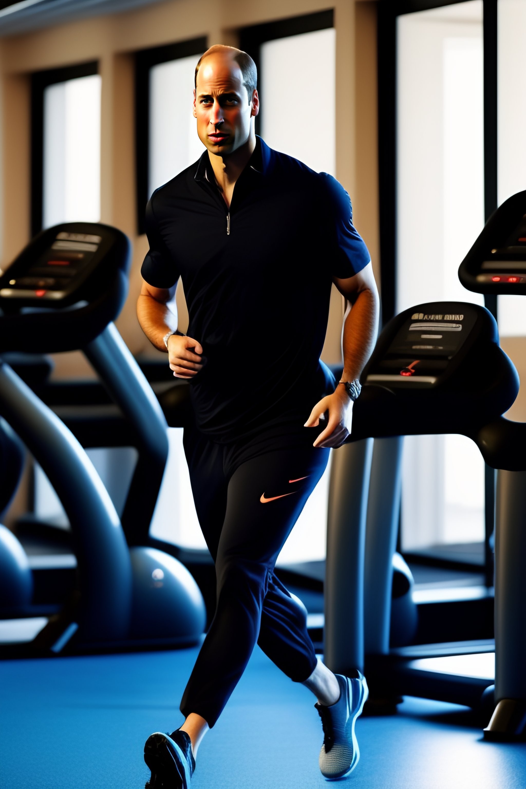 Lexica - Prince William working out at the gym