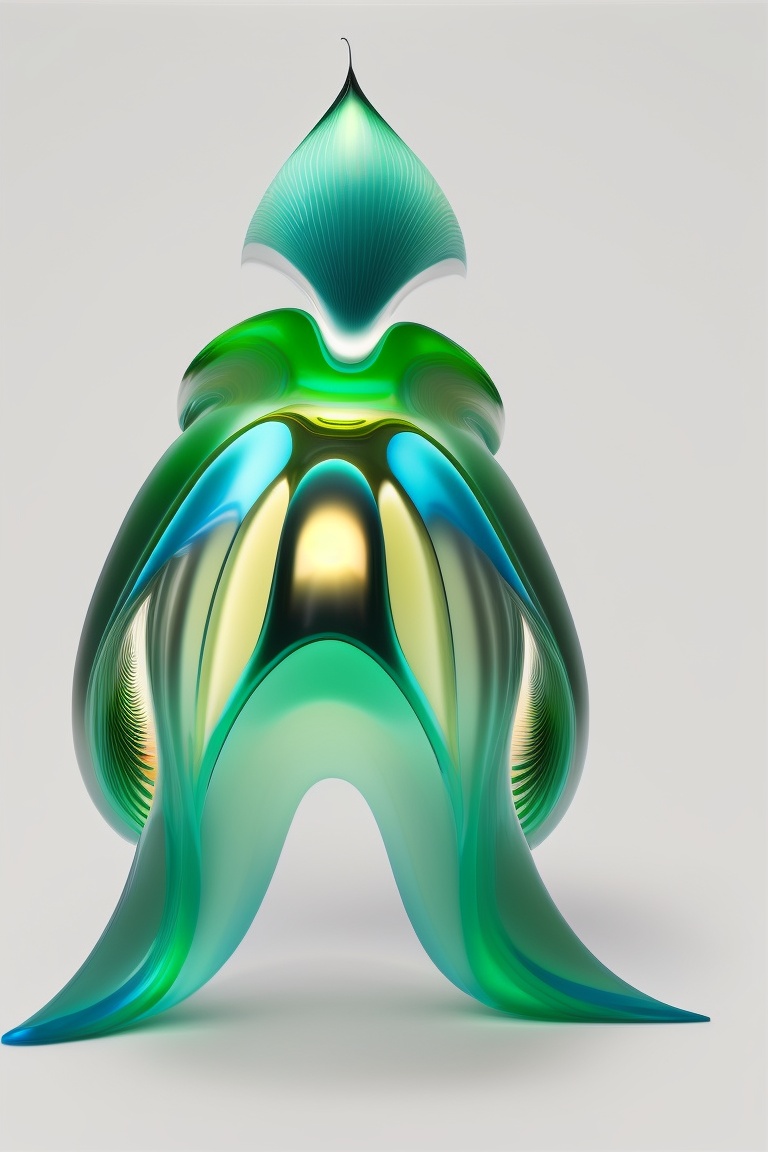 Lexica - Create a gelatinous form with a combination of blue and green ...