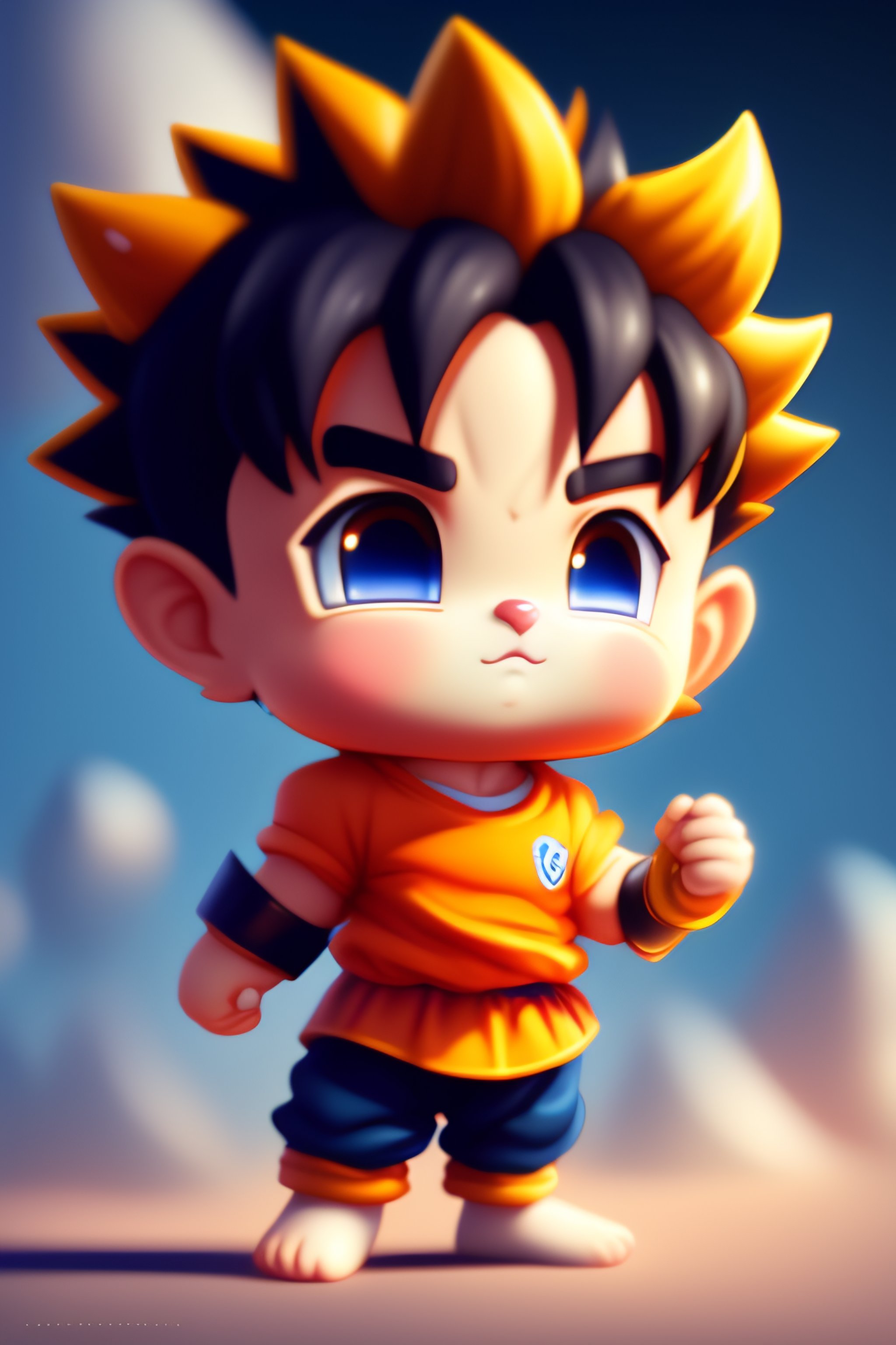 Lexica - Cute and adorable cartoon Goku baby, fantasy, dreamlike ...