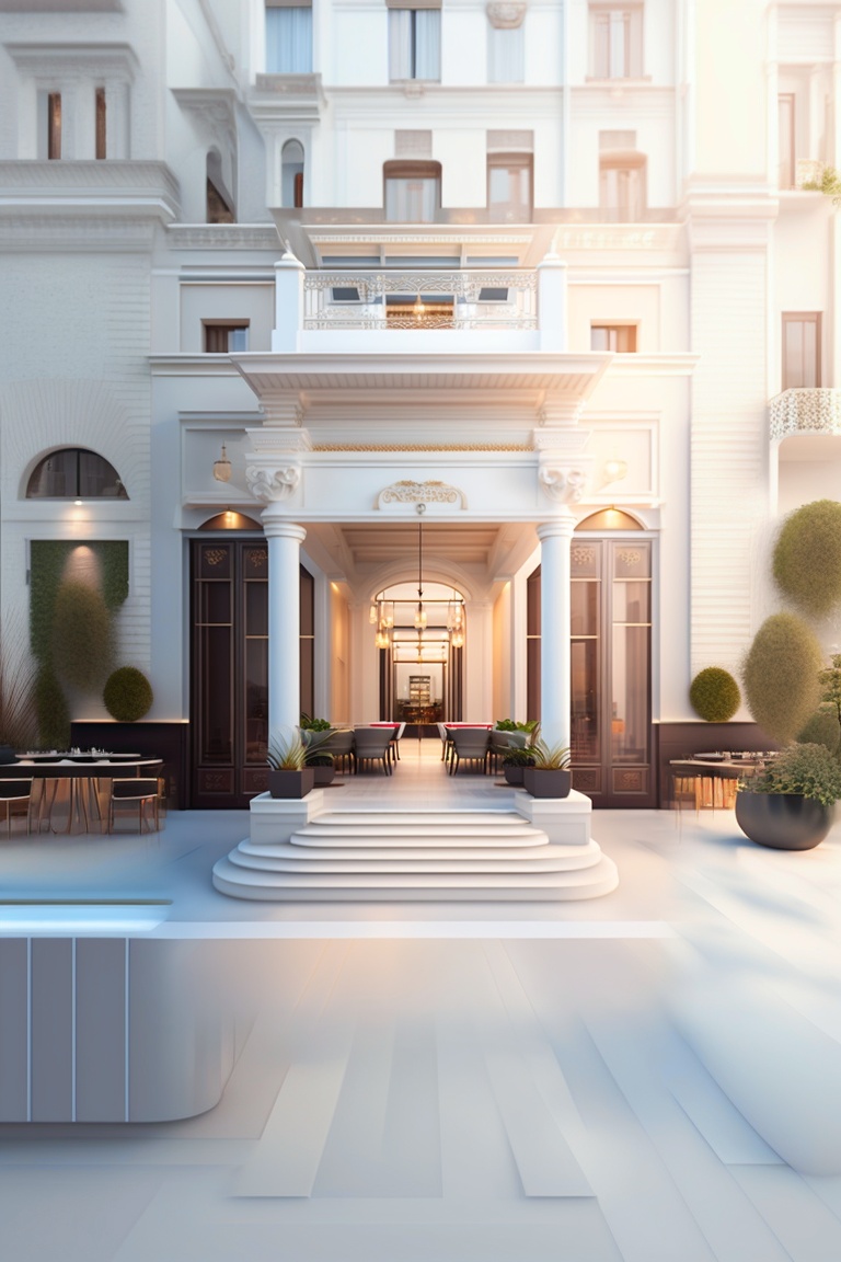 Lexica - A boutique hotel interior outdoor restaurant in the middle ...