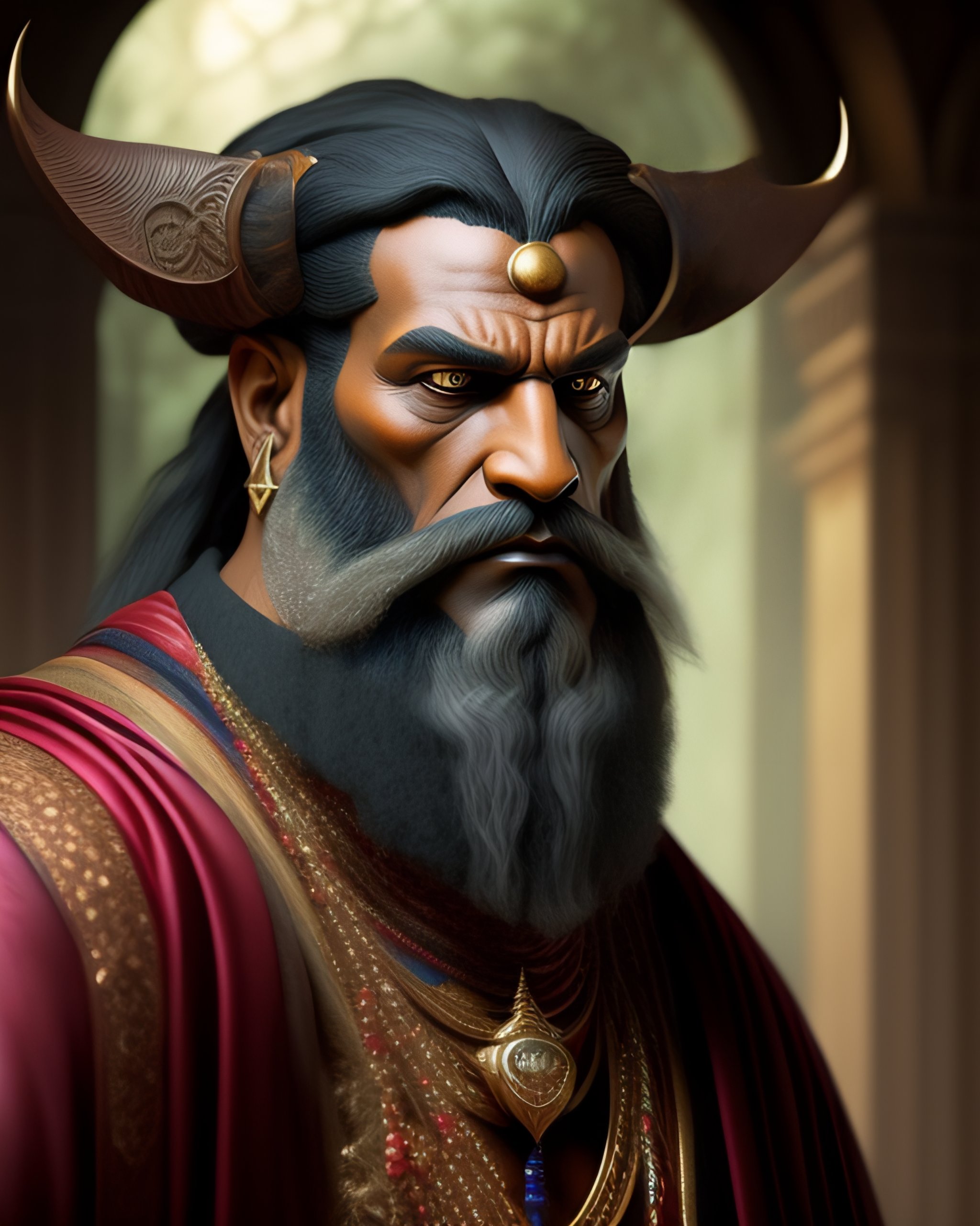 Lexica - Illustration character design zoomorphe toro and man design ...