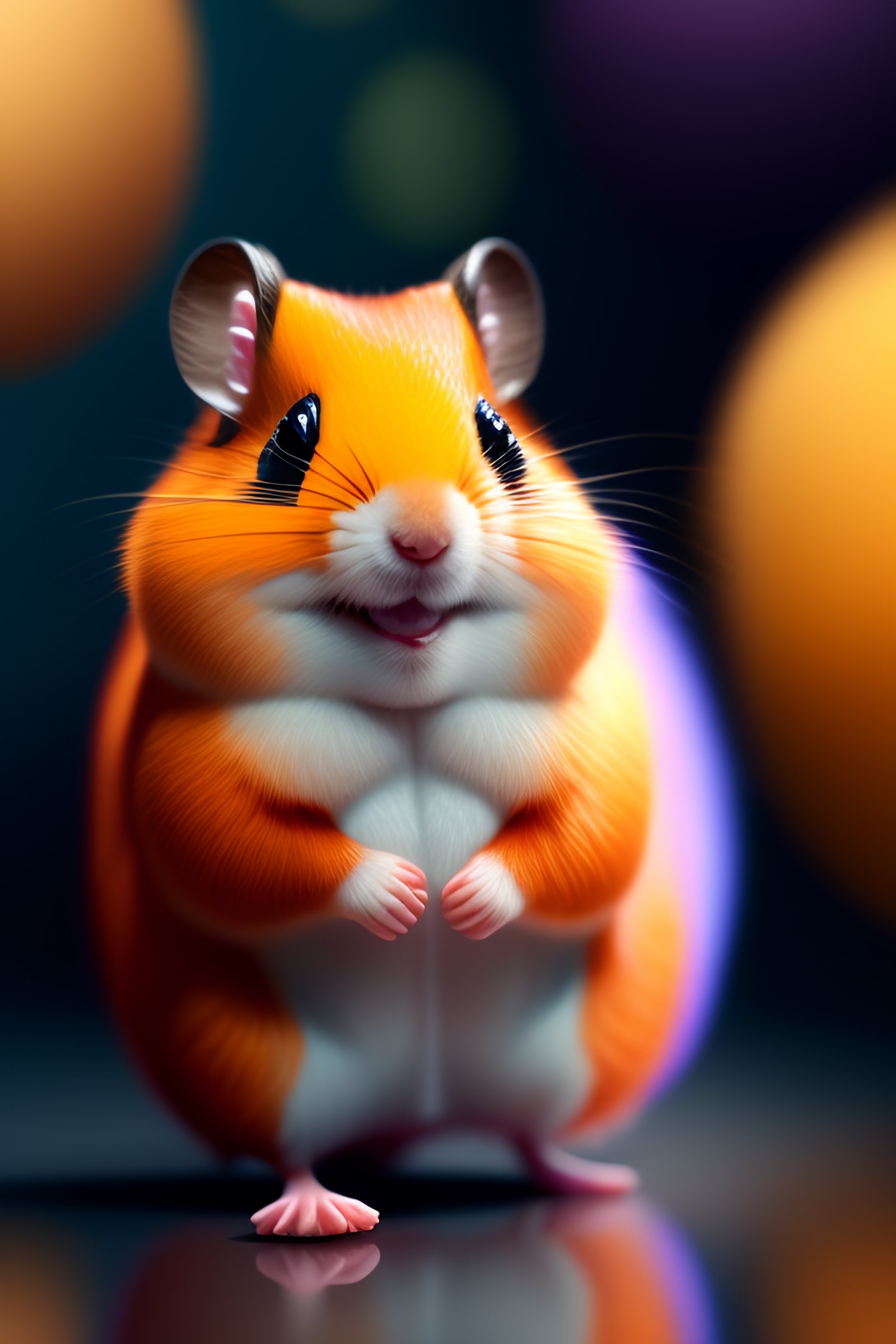 Lexica - Disney Pixar style, hamster made of fuzzy colorful fluffy ...