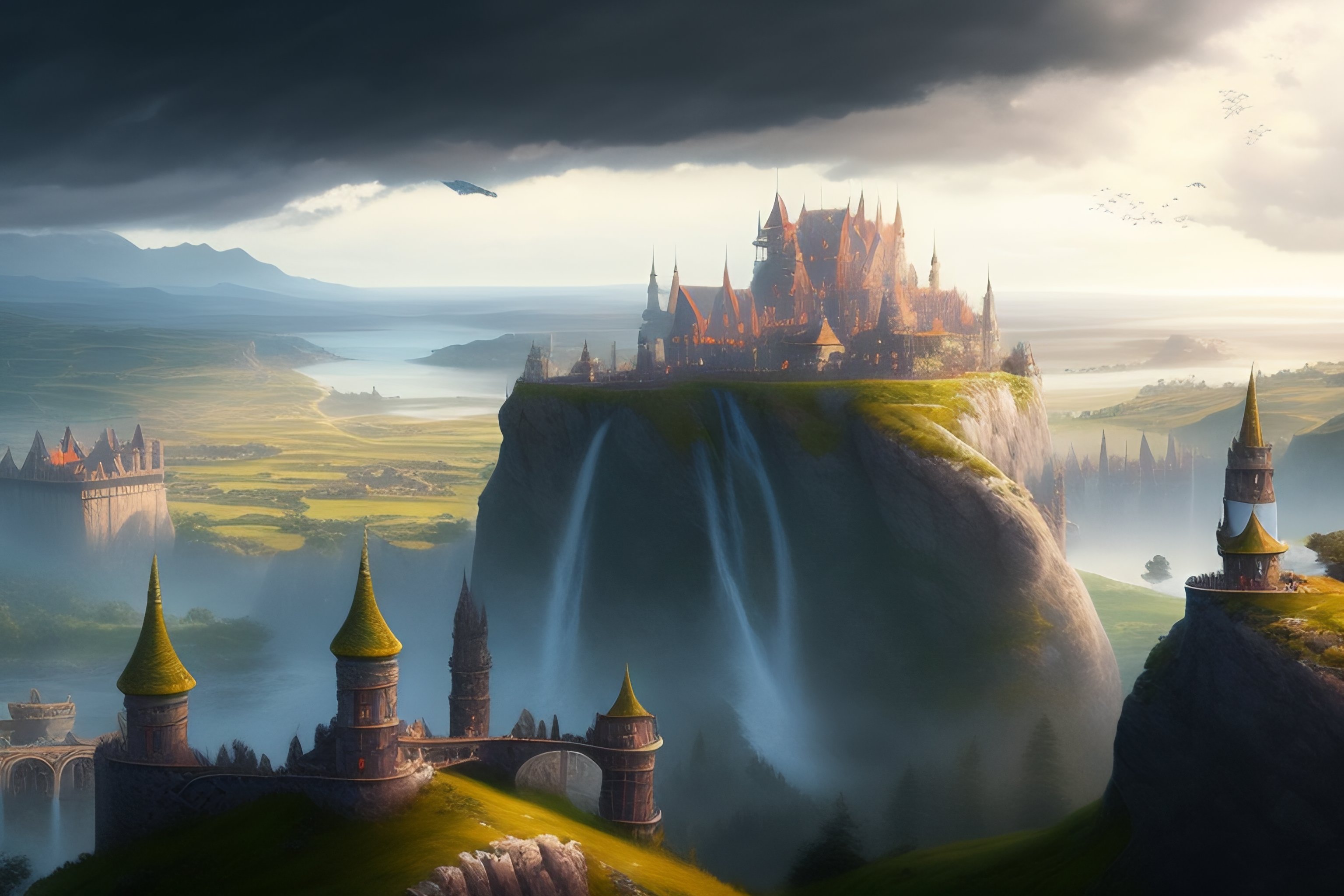 Lexica - Medieval capital city, fantasy, huge fantasy elven castle ...