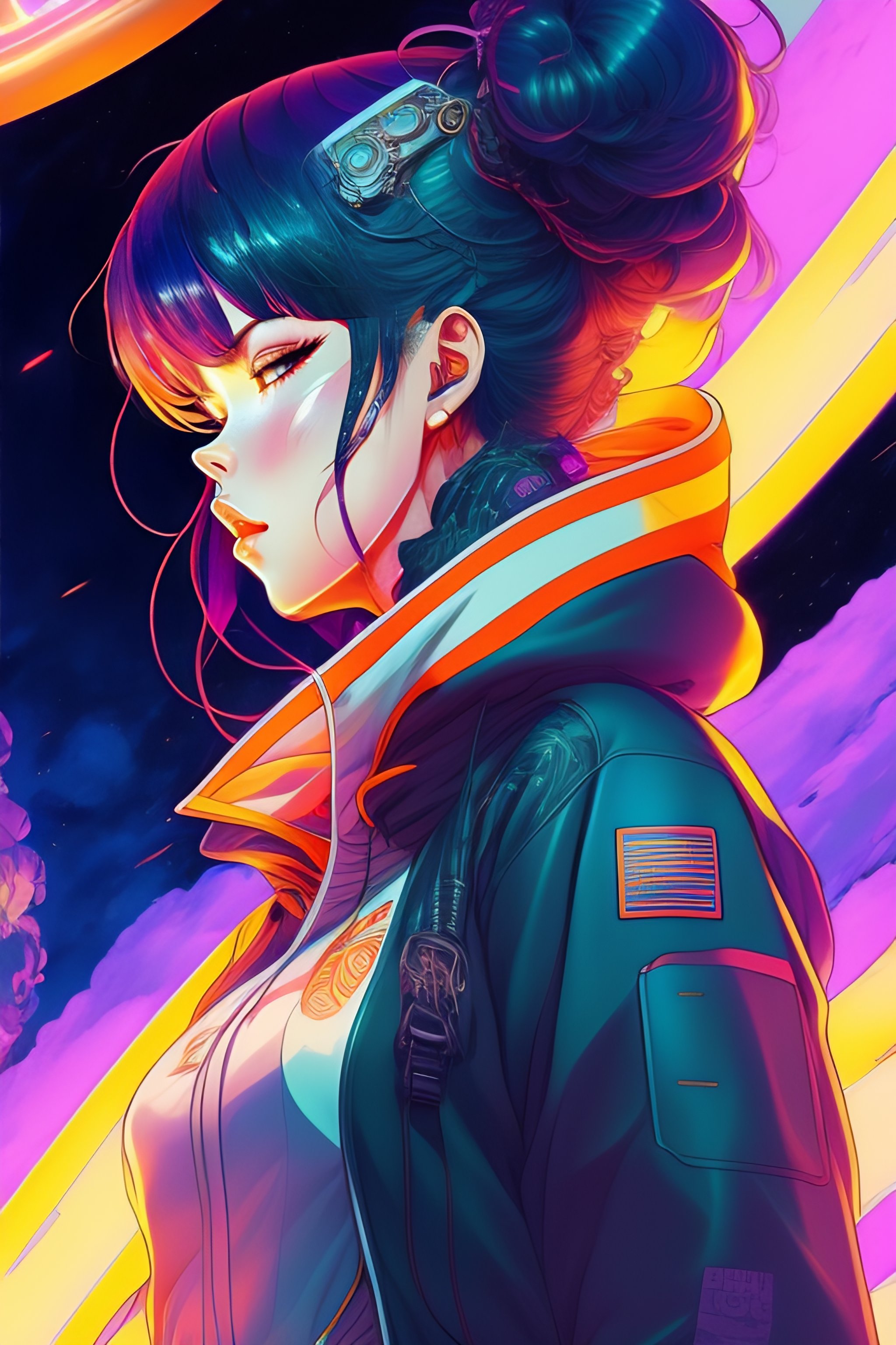 Lexica - Anime style. cluttered starship interior; by kaethe butcher ...