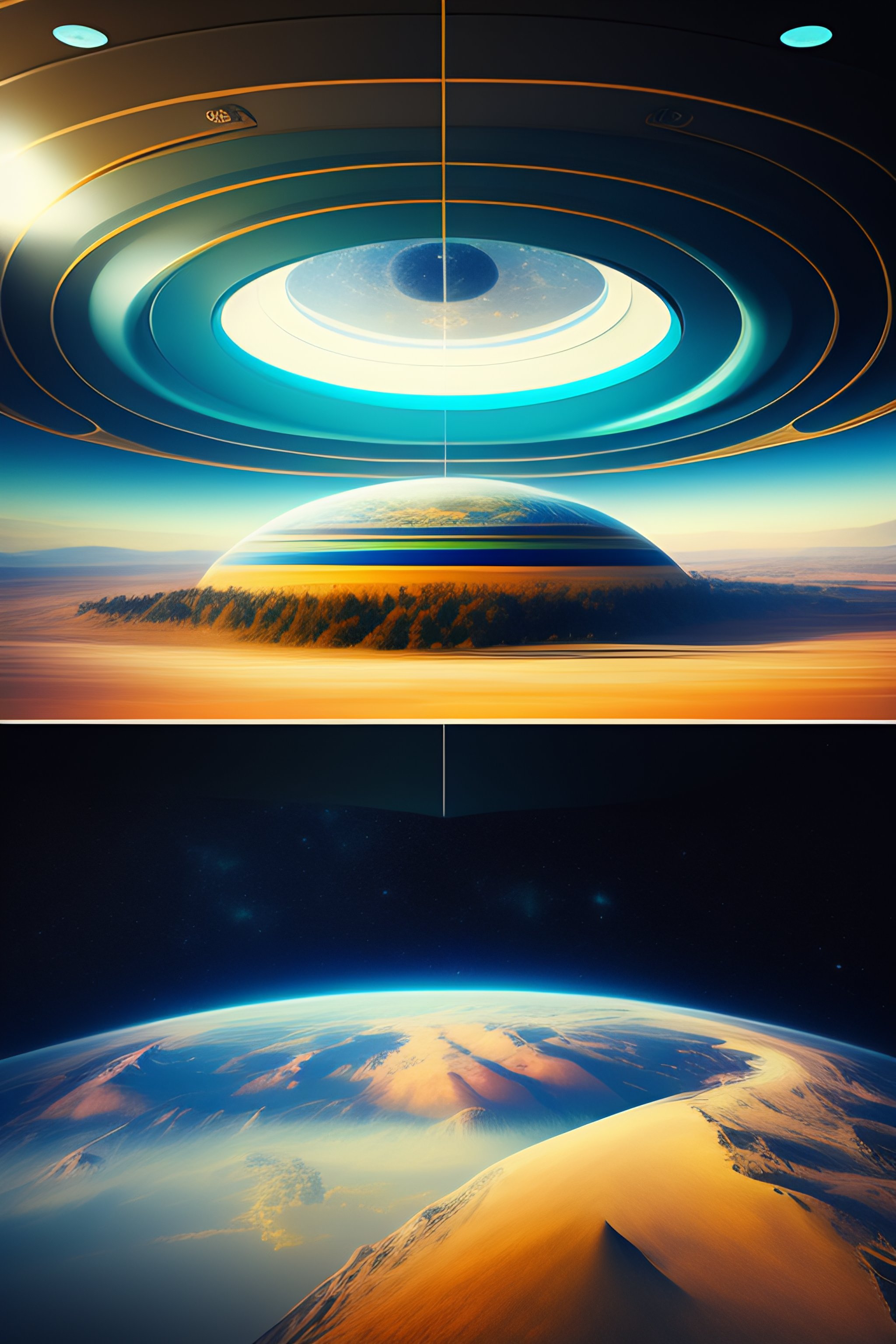 Lexica - A spacial station indoor earth vision