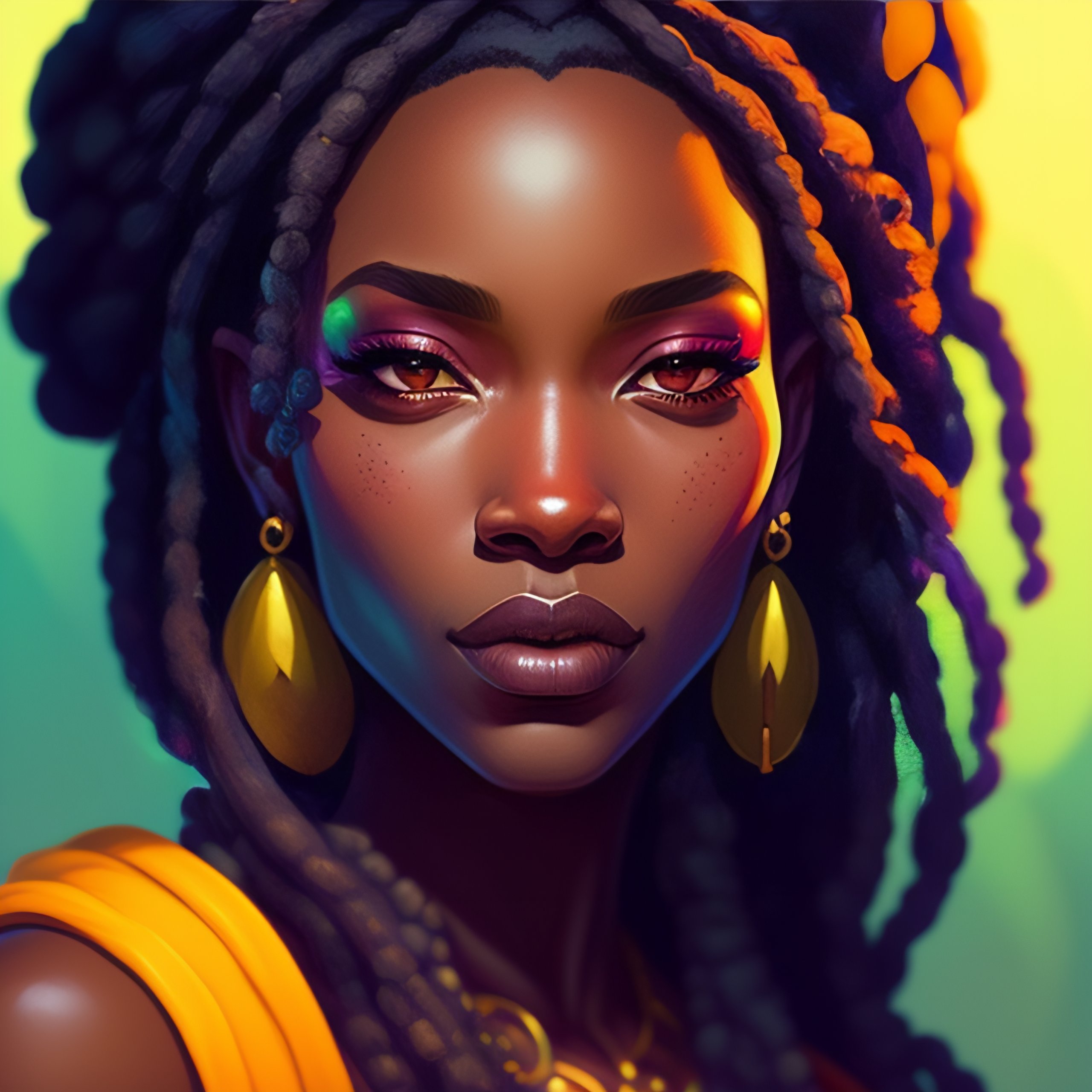 Lexica Dreadlocked Dark Rasta Woman Depicting Ugliness In Beauty In