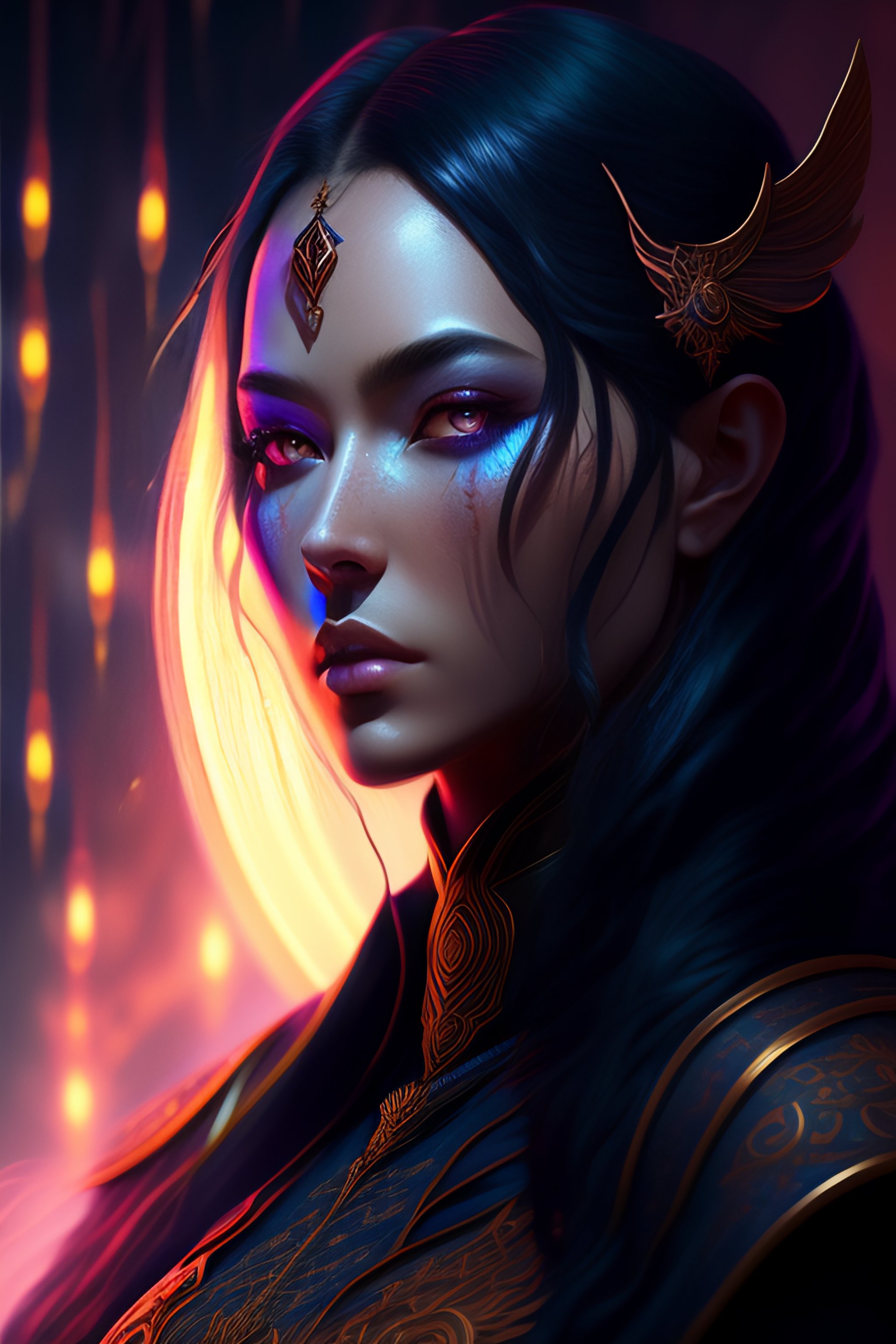 Lexica - Dark Luke Skaywalker Jedi demon concept art portrait by Casey ...