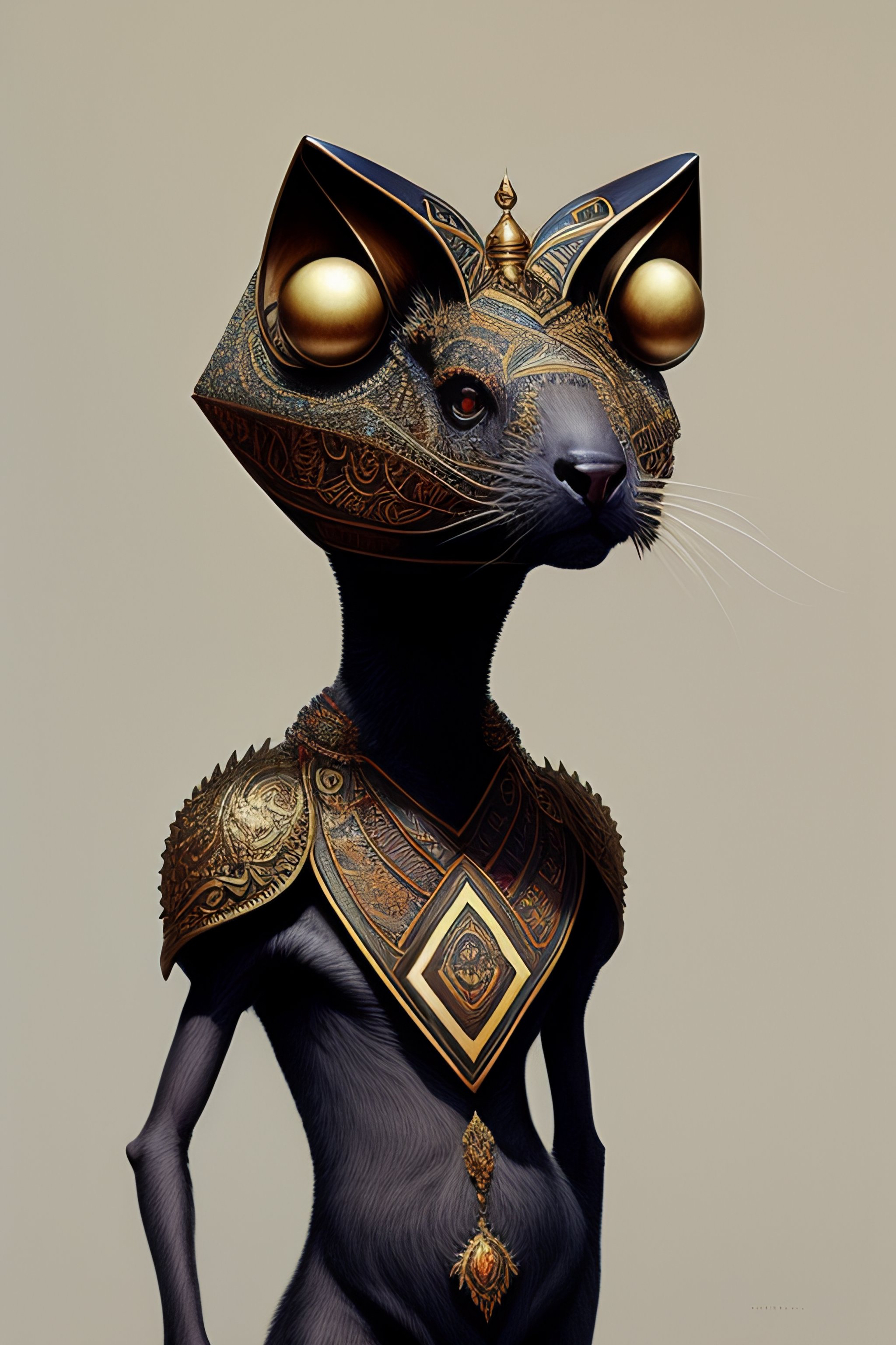 Lexica - Anthropomorphic triangle head in edgy darkiron mr. bean ...