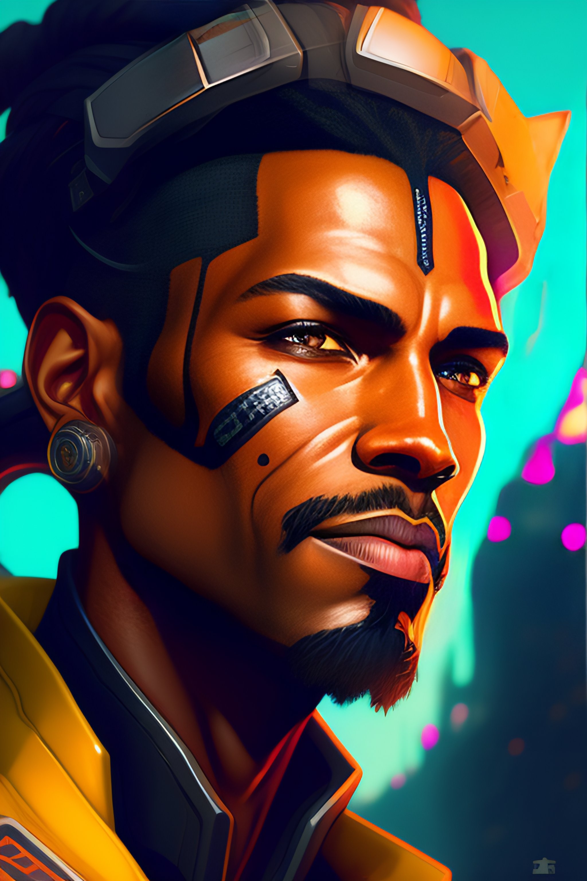 Lexica - A study of cell shaded portrait of james cameron cyborg as ...