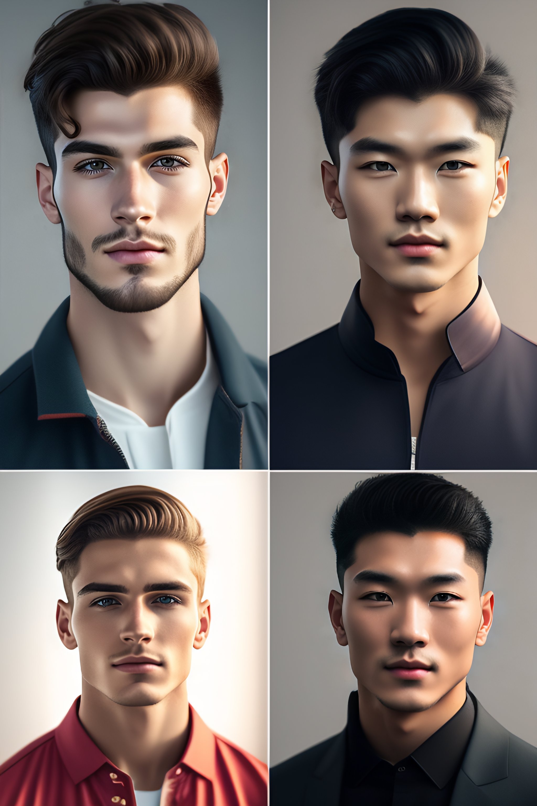 Lexica - A professional photograph of 22 year old handsome men working ...