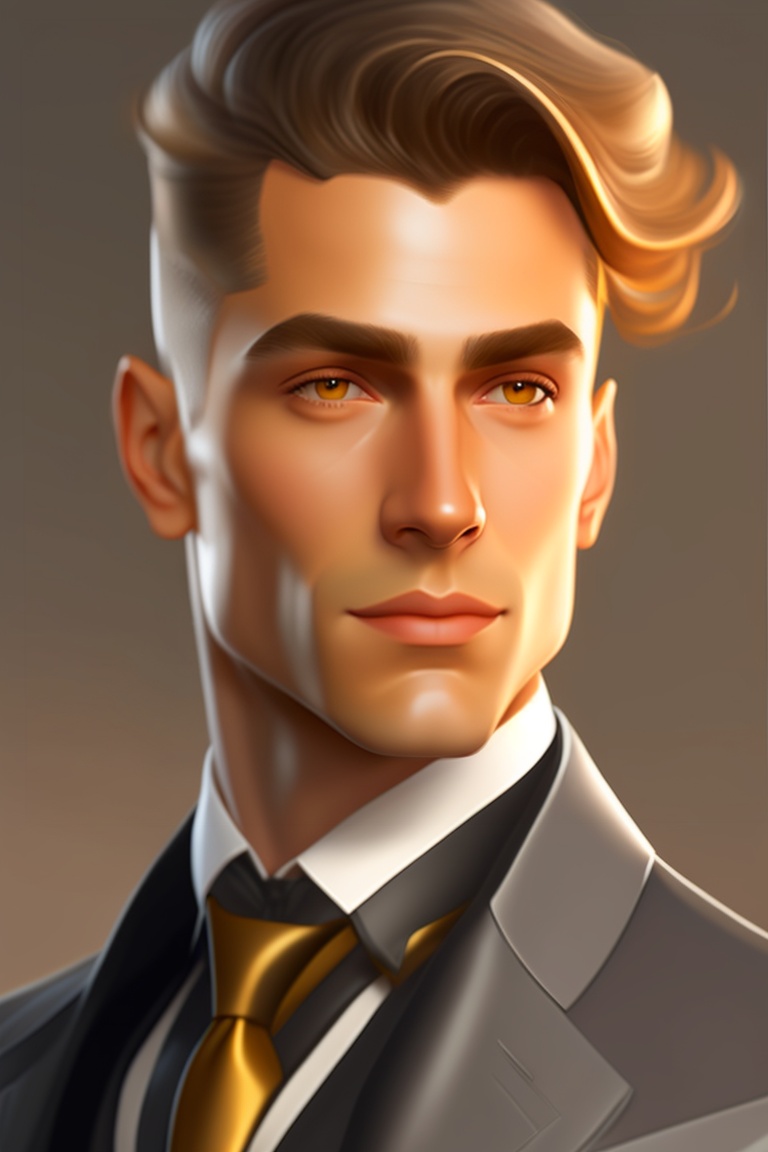 Lexica - Highly detailed portrait of Extremely handsome White American ...