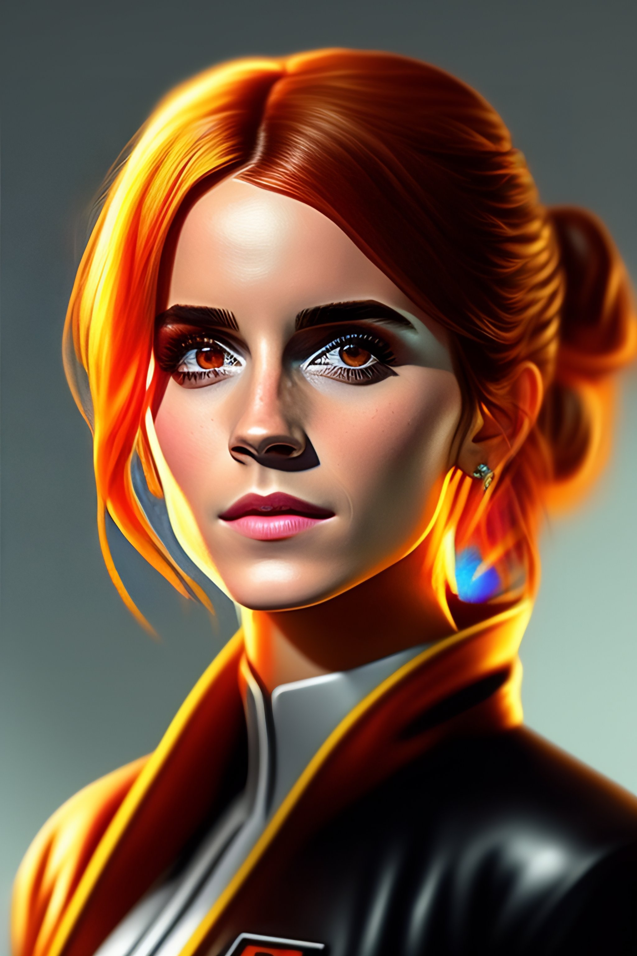 Lexica - Emma Watson 3d art Naruto style