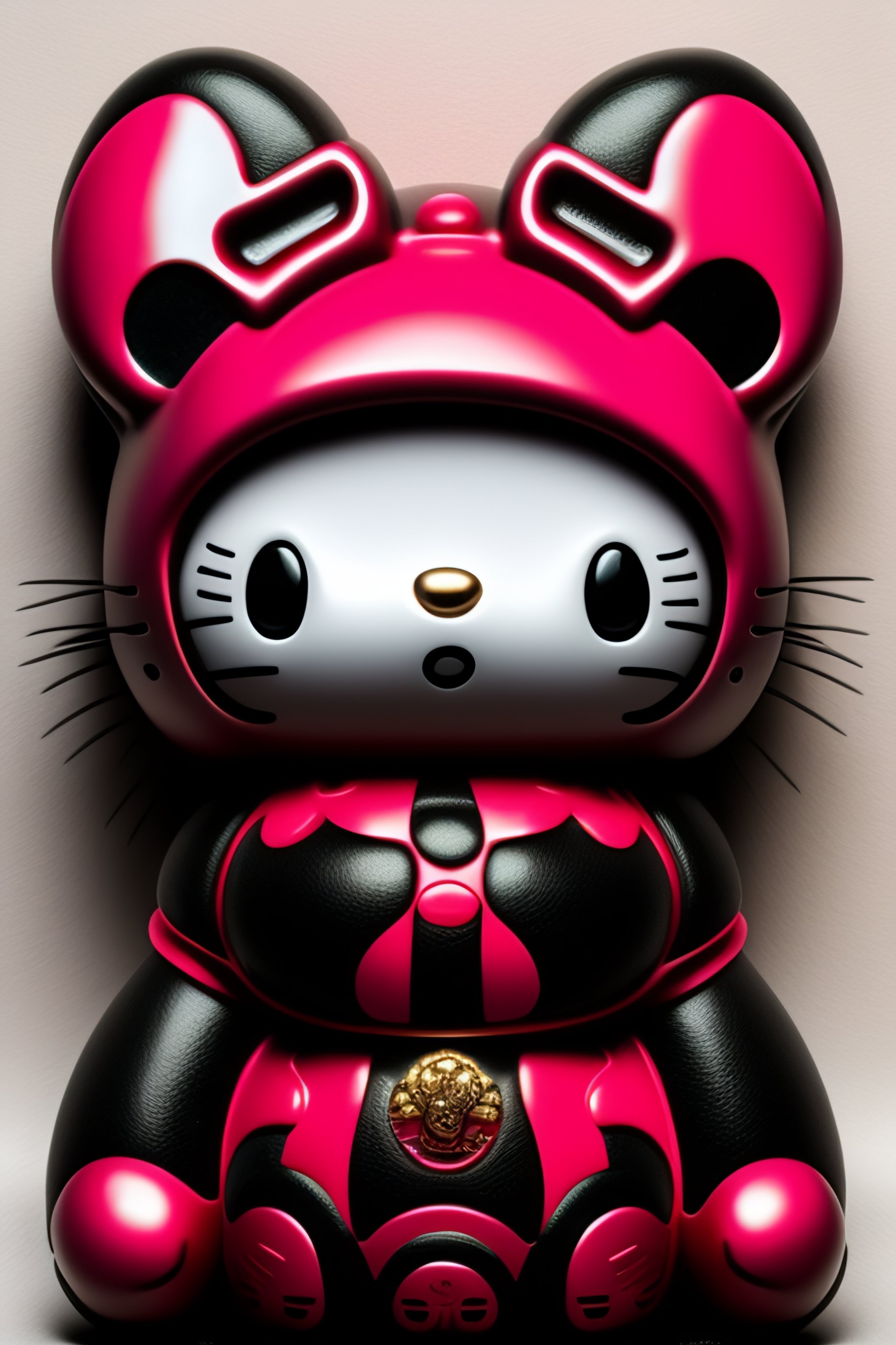 Lexica - Hello kitty in the style of hr giger