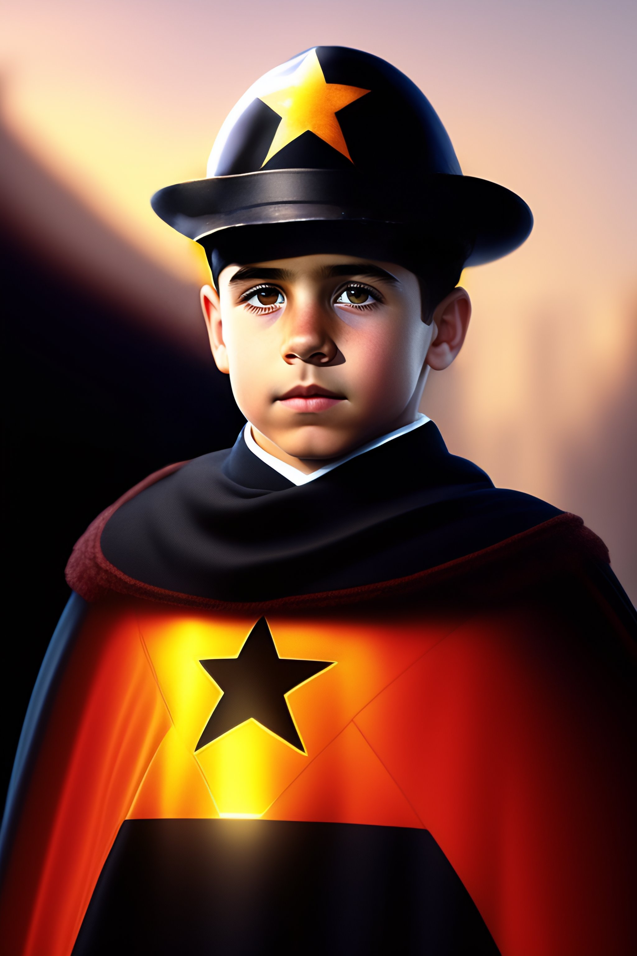 Lexica - An Israeli Jewish boy, ultra-Orthodox, superhero, wearing a ...