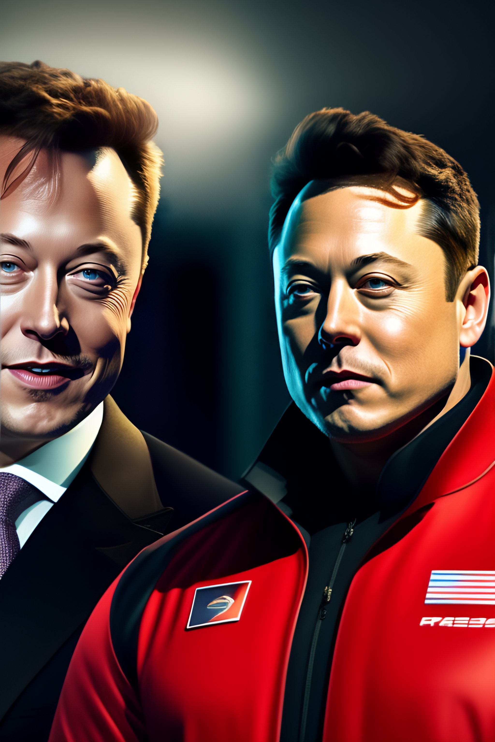 Lexica - Elon Musk as a security guard. Hd