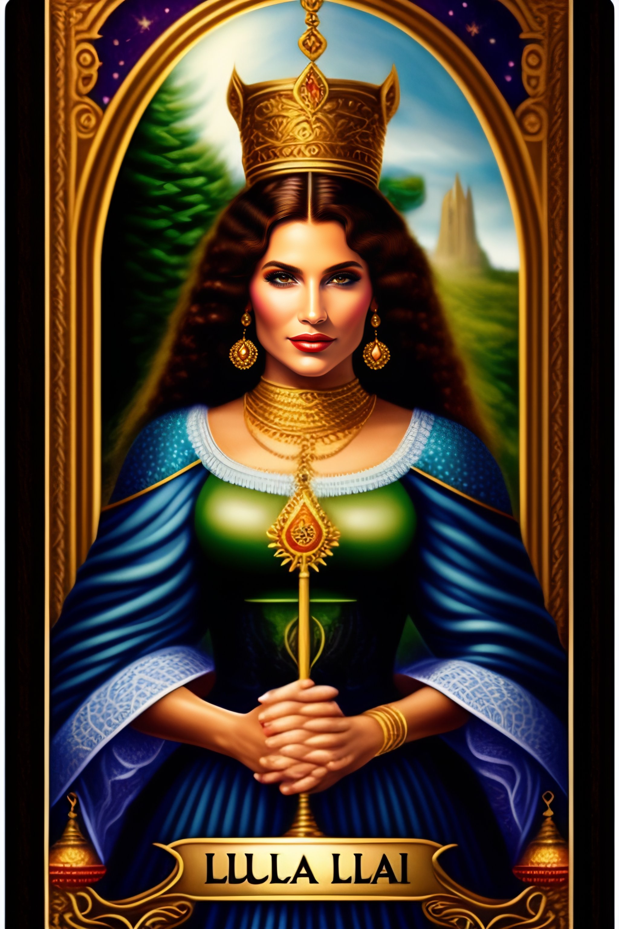 Lexica - Lula tarot card, rider waite style,
