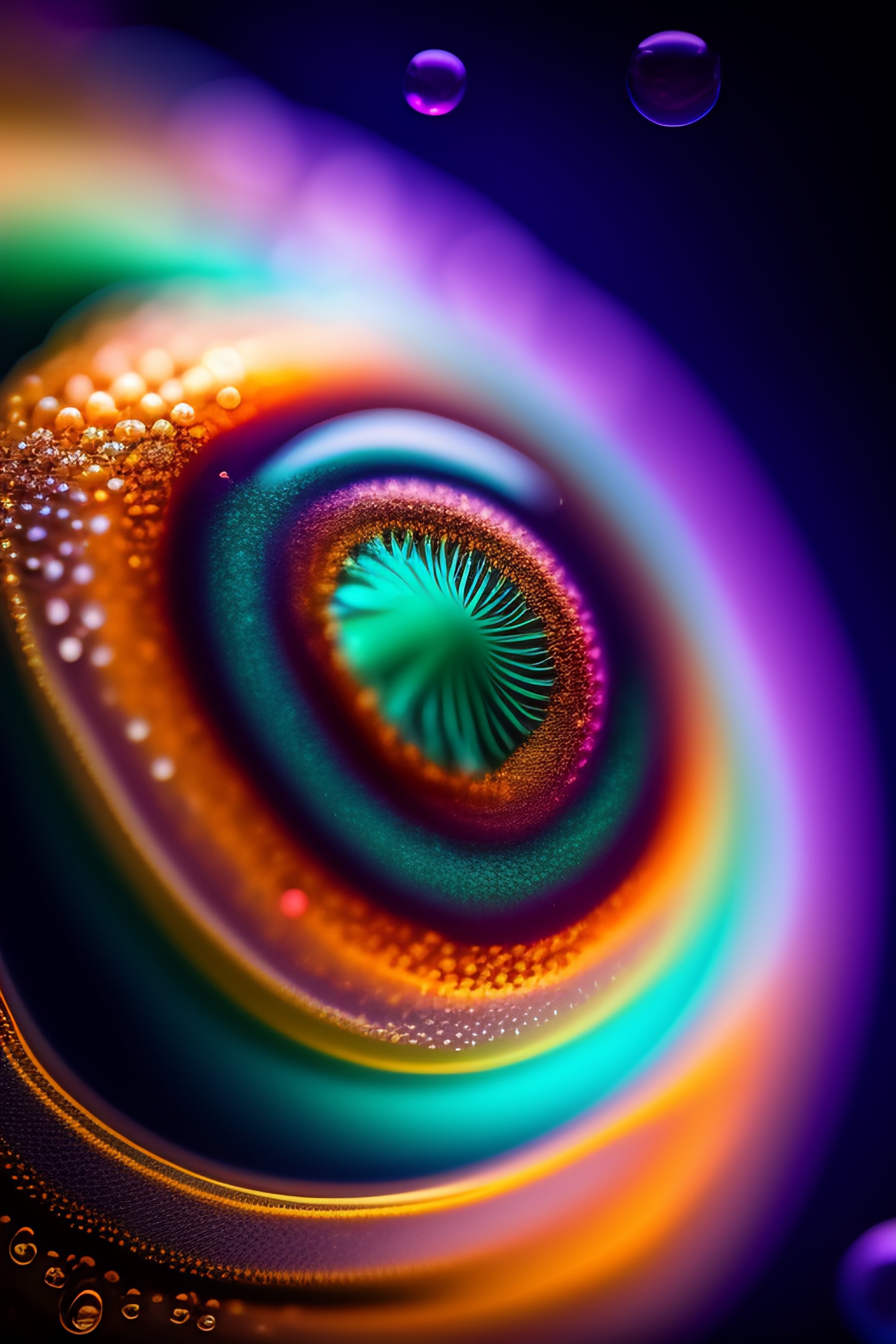 Lexica - Stunning tiny world in a water drops, Macro Photography,vivid ...