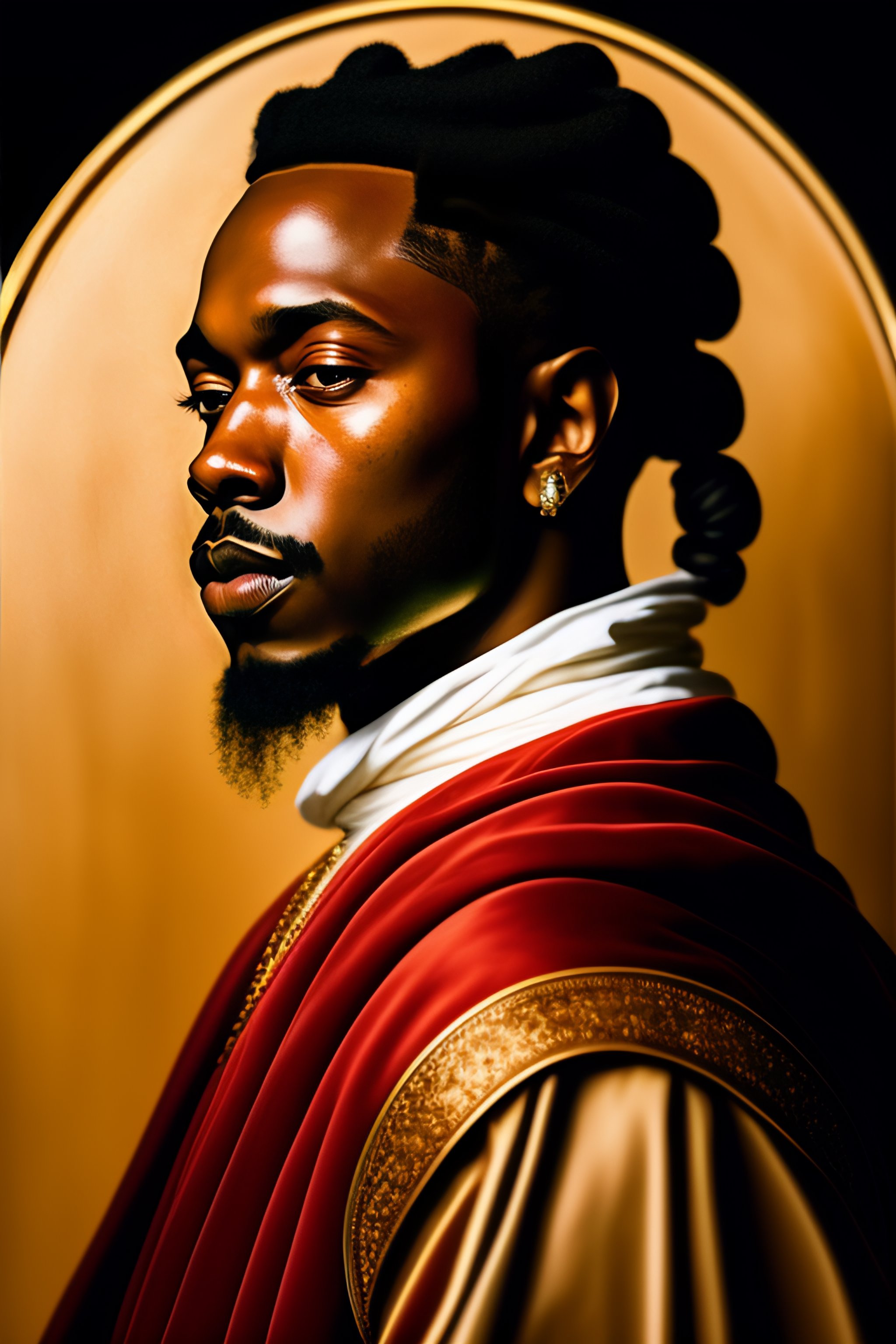 Lexica - Portrait of kendrick lamar as a renaissance artist
