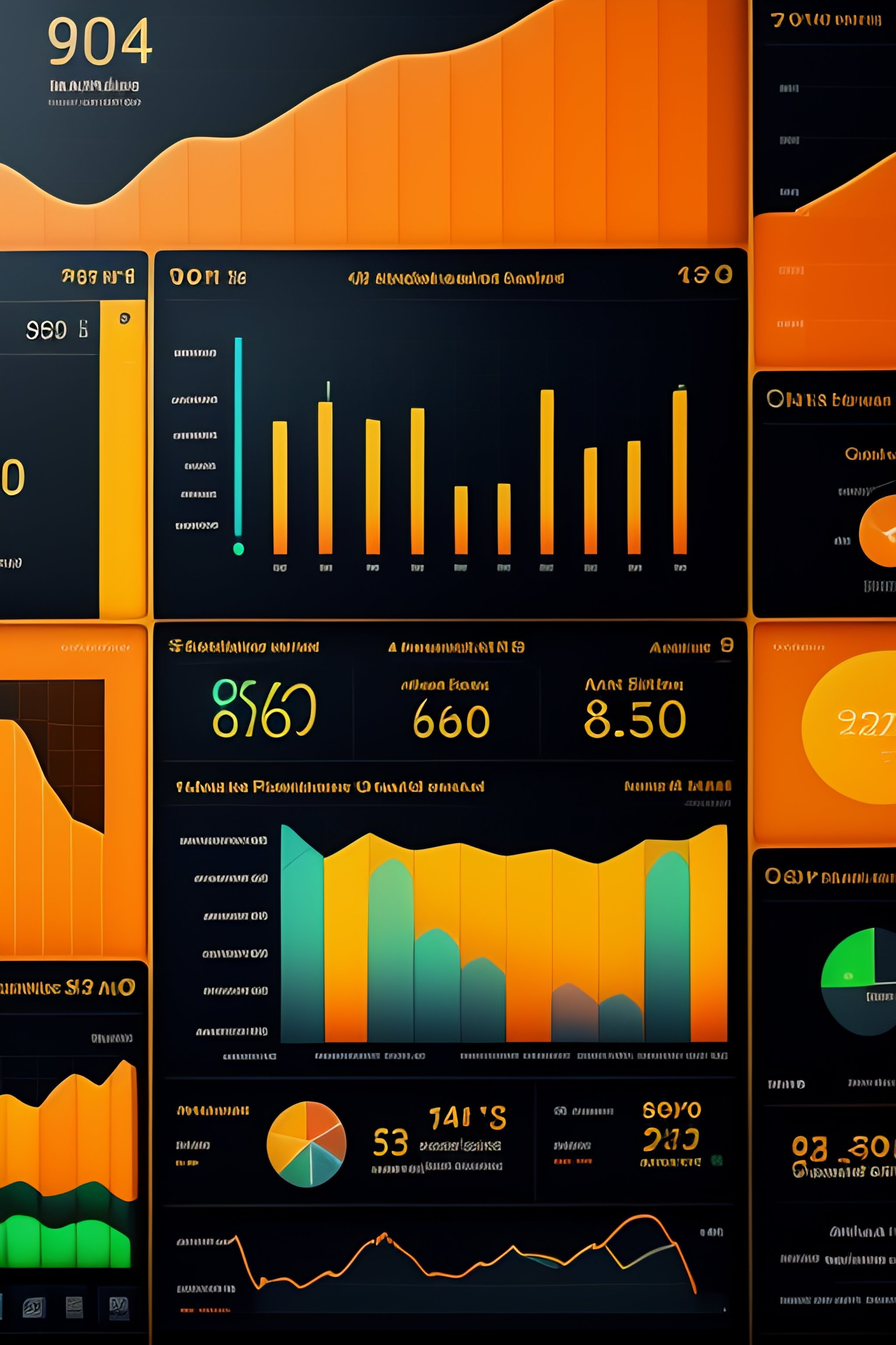 Lexica - Futuristic Power BI dashboard
