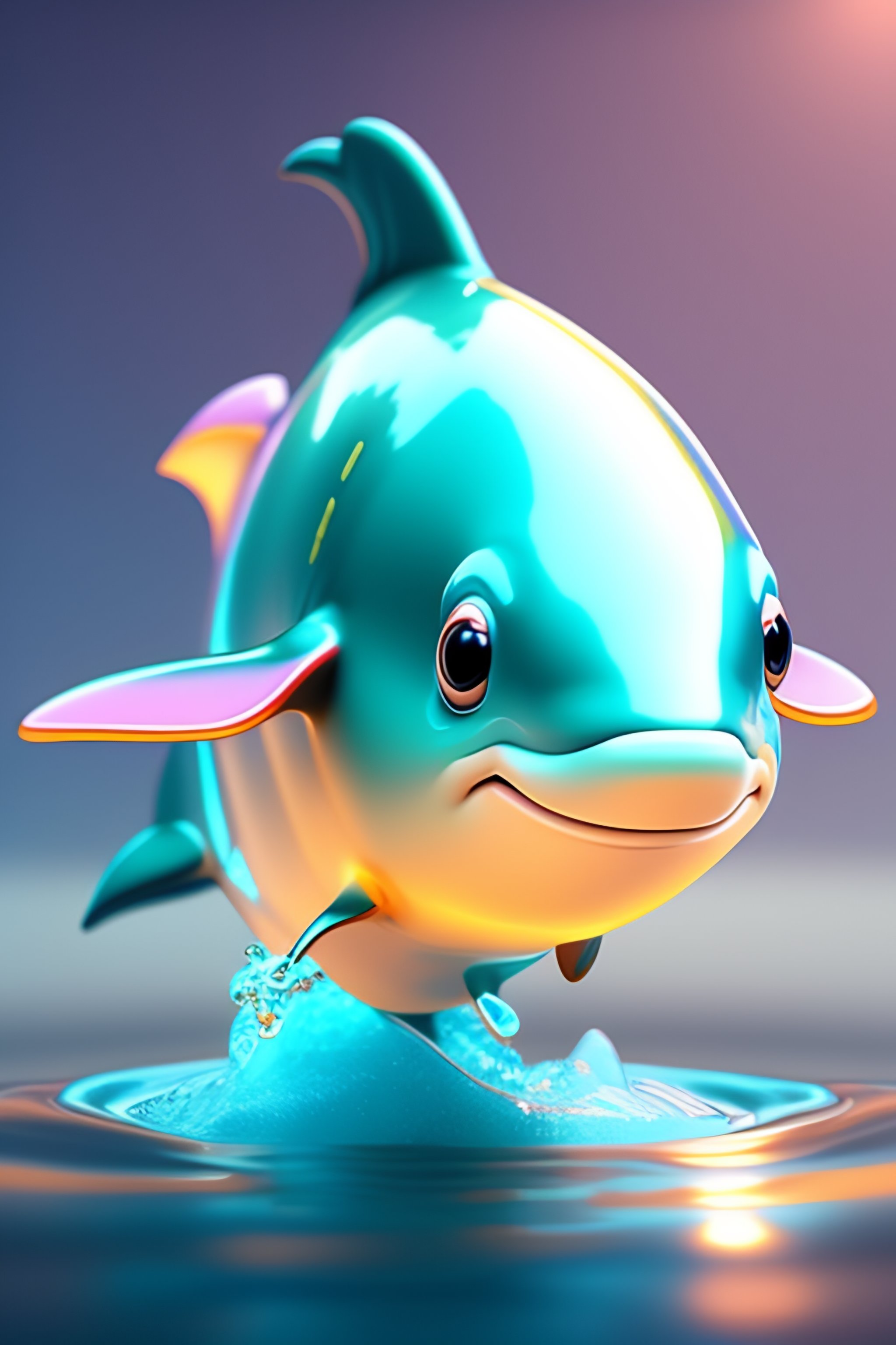Lexica - Cute cartoon dolphin, artstation, detailed, digital painting ...