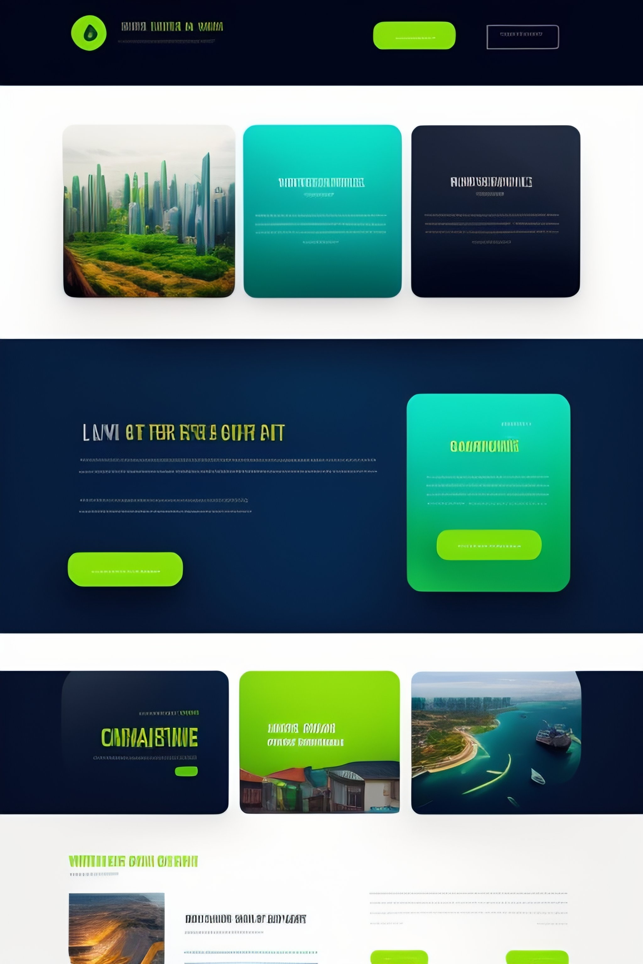 Lexica - Recycling garbage landing page template, eps Recycling, bleu ...