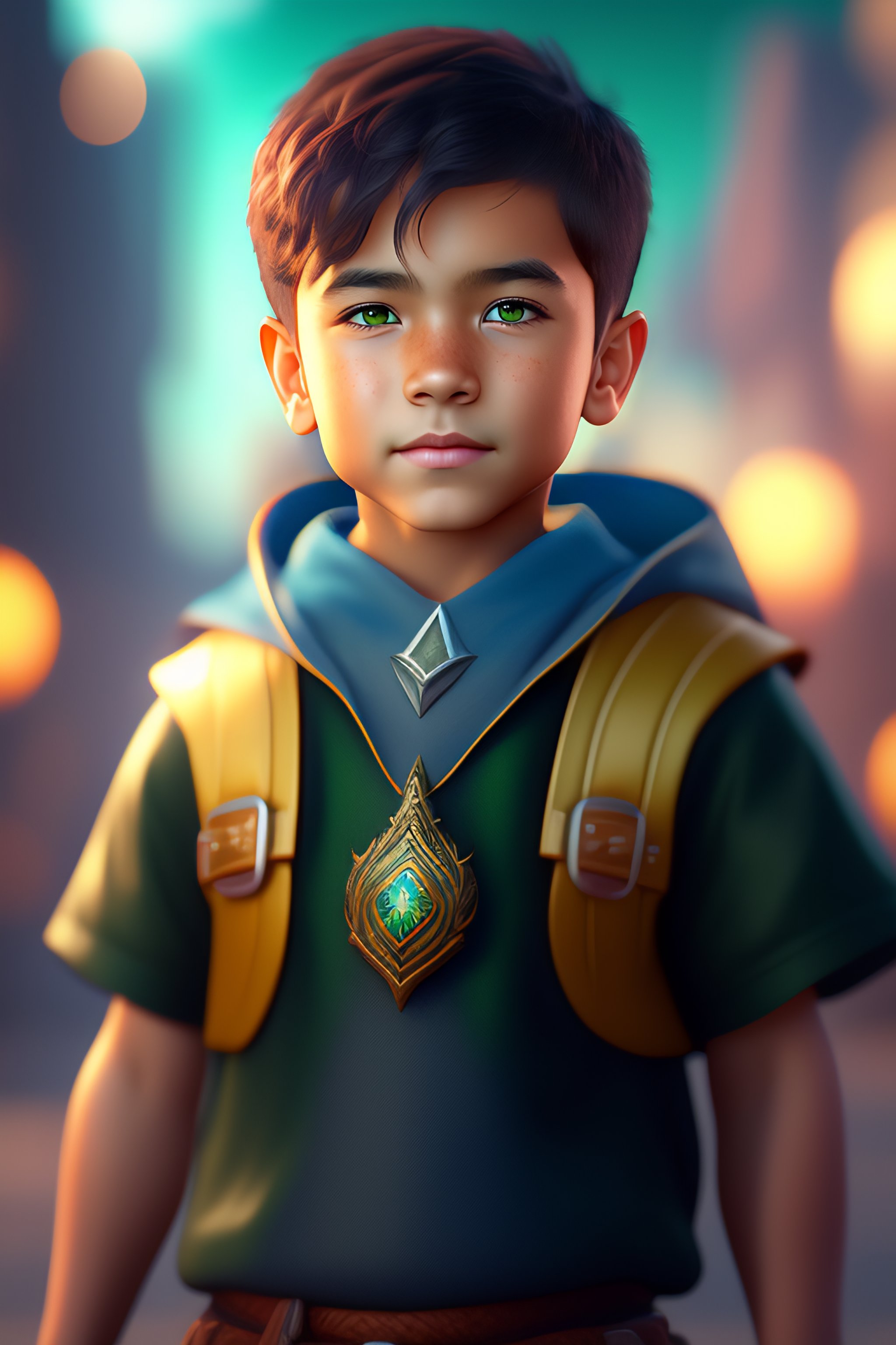 Lexica - An epic fantasy comic book style portrait painting of a young ...