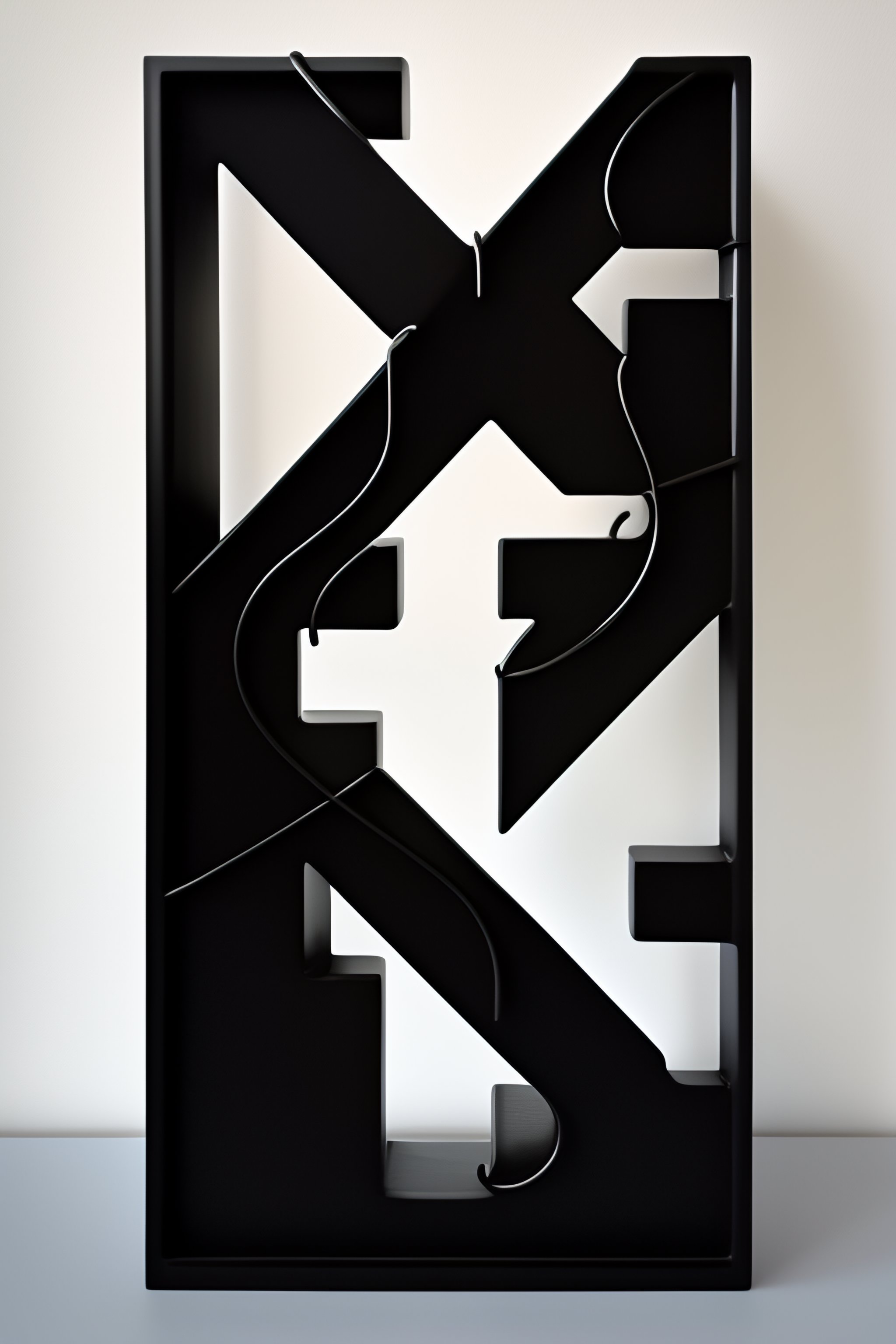 Lexica - Original metal wire art about number letters "23" silhouettes ...