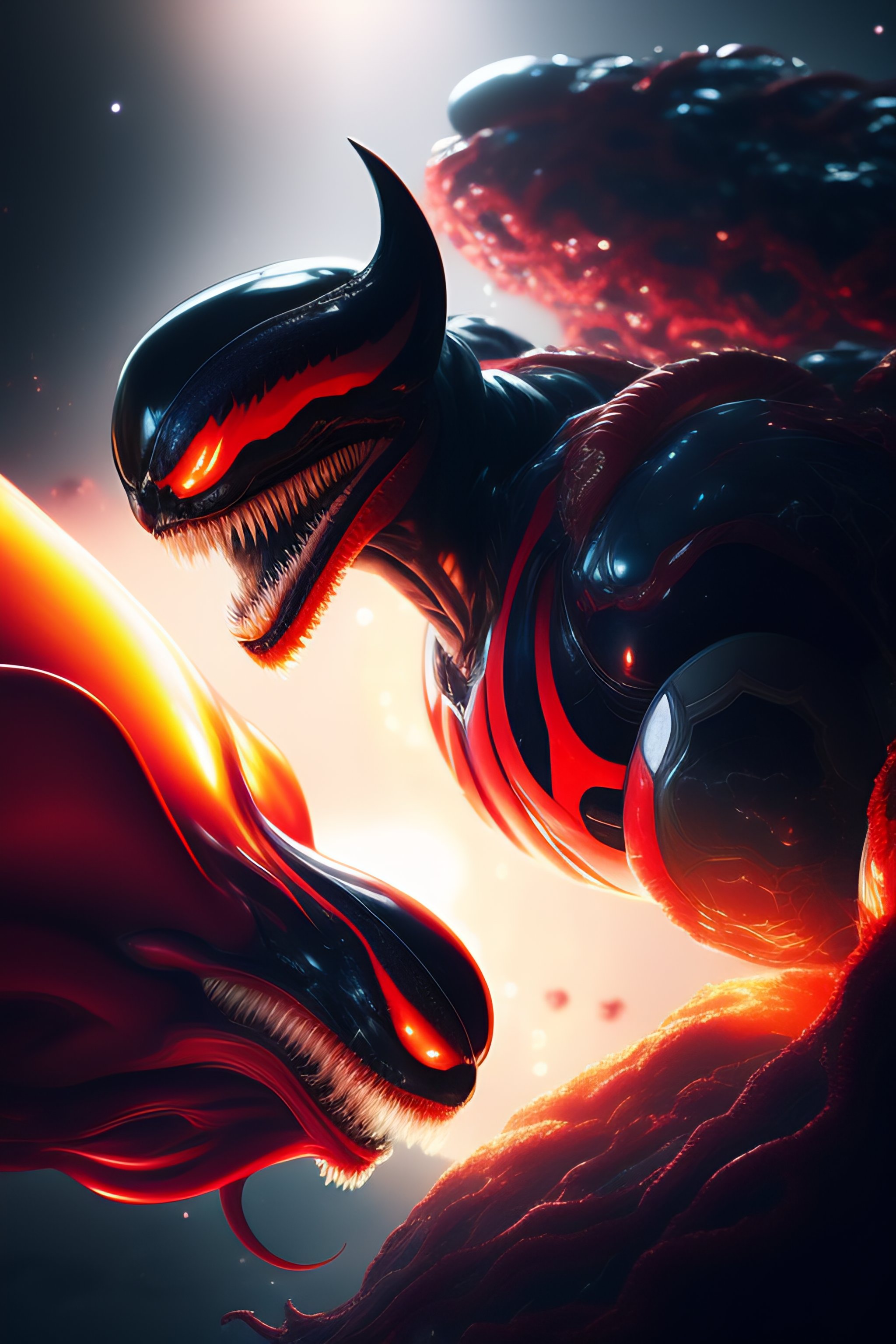 Lexica - Venom and carnage floating away from one another in space ...
