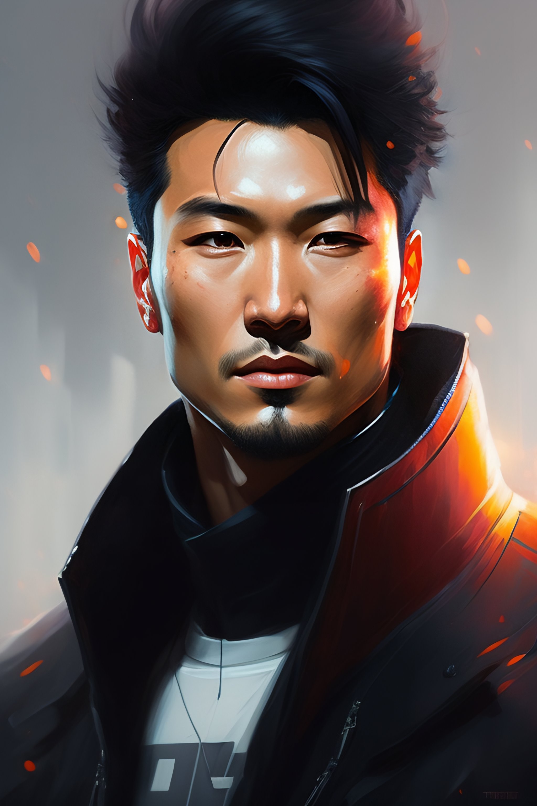 Lexica - Portrait of Victor tsoi by Greg Rutkowski, young, manly ...
