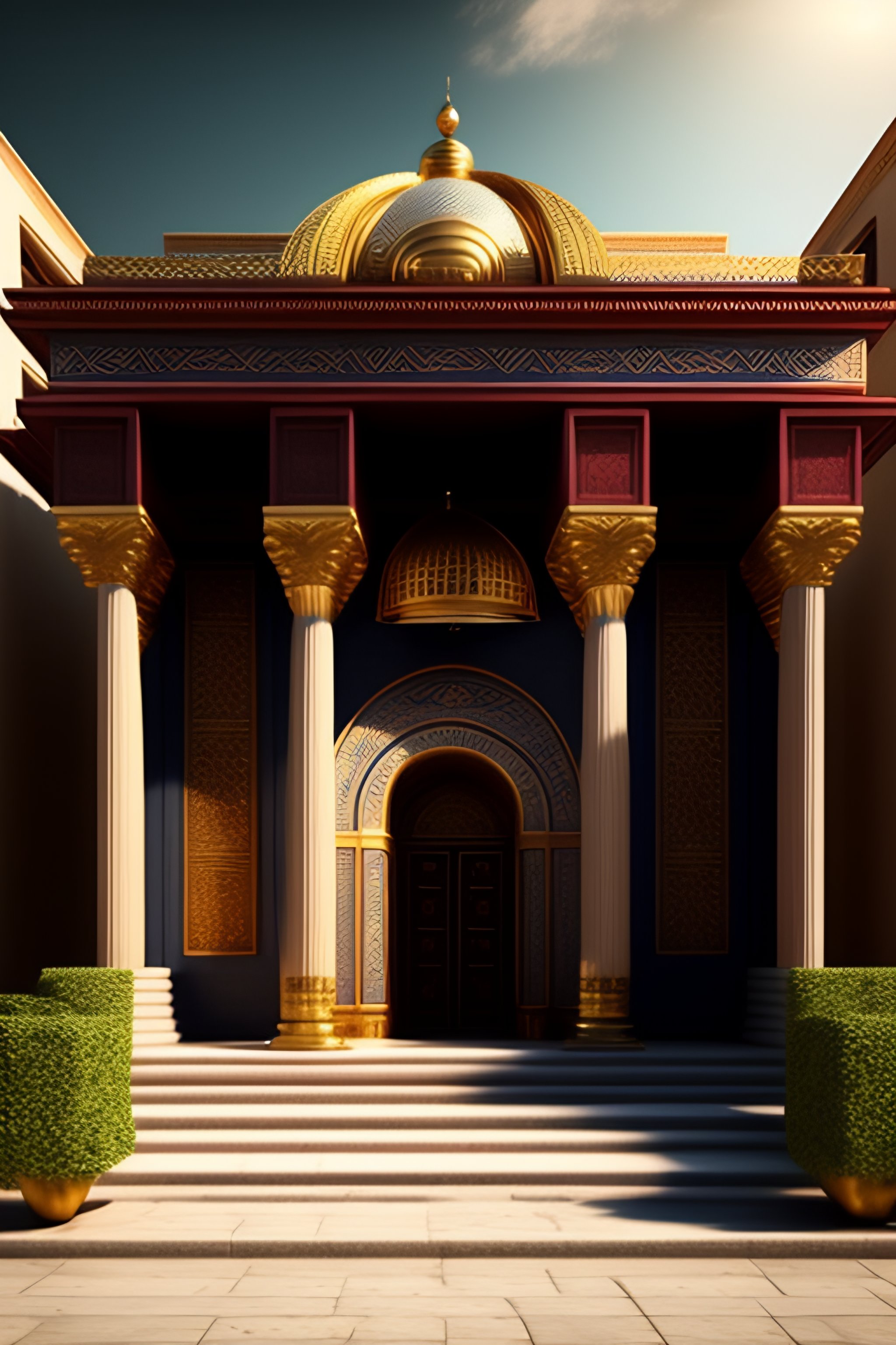 Lexica - Jewish temple in the old cities of israel, realistic