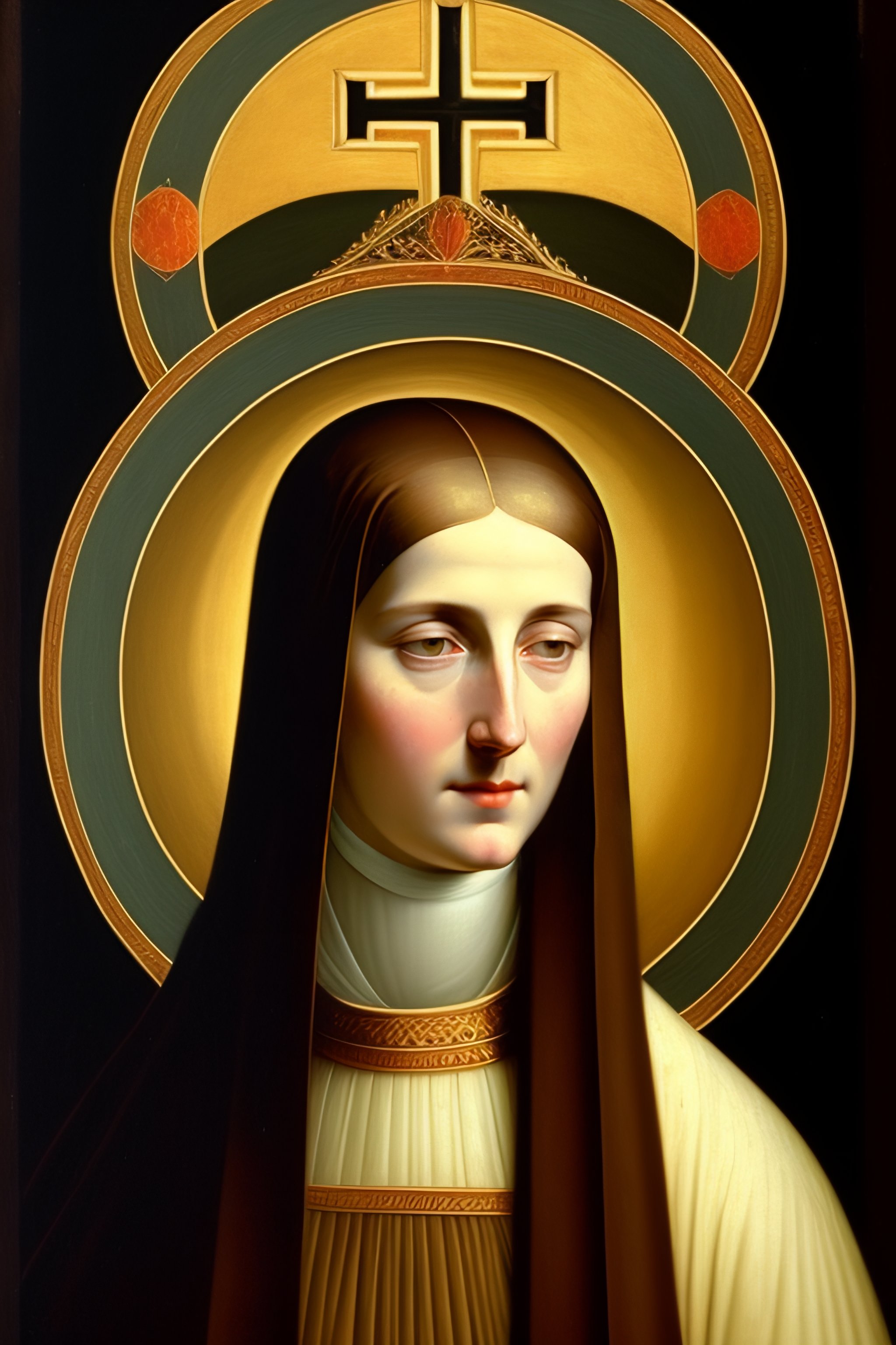 Lexica - Shorter face German Benedictine abbess renaissance painting ...
