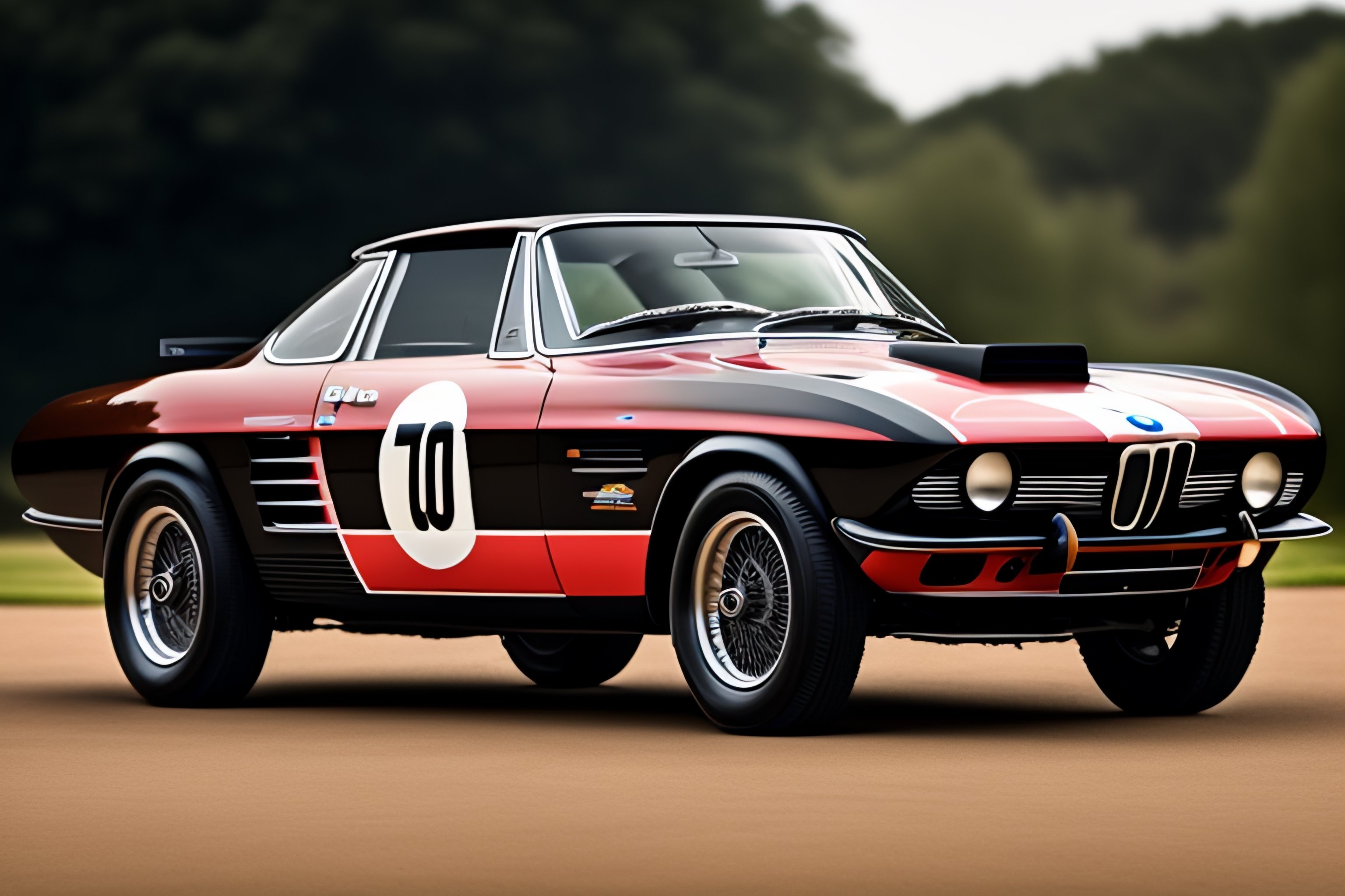 Lexica - BMW driven by horse