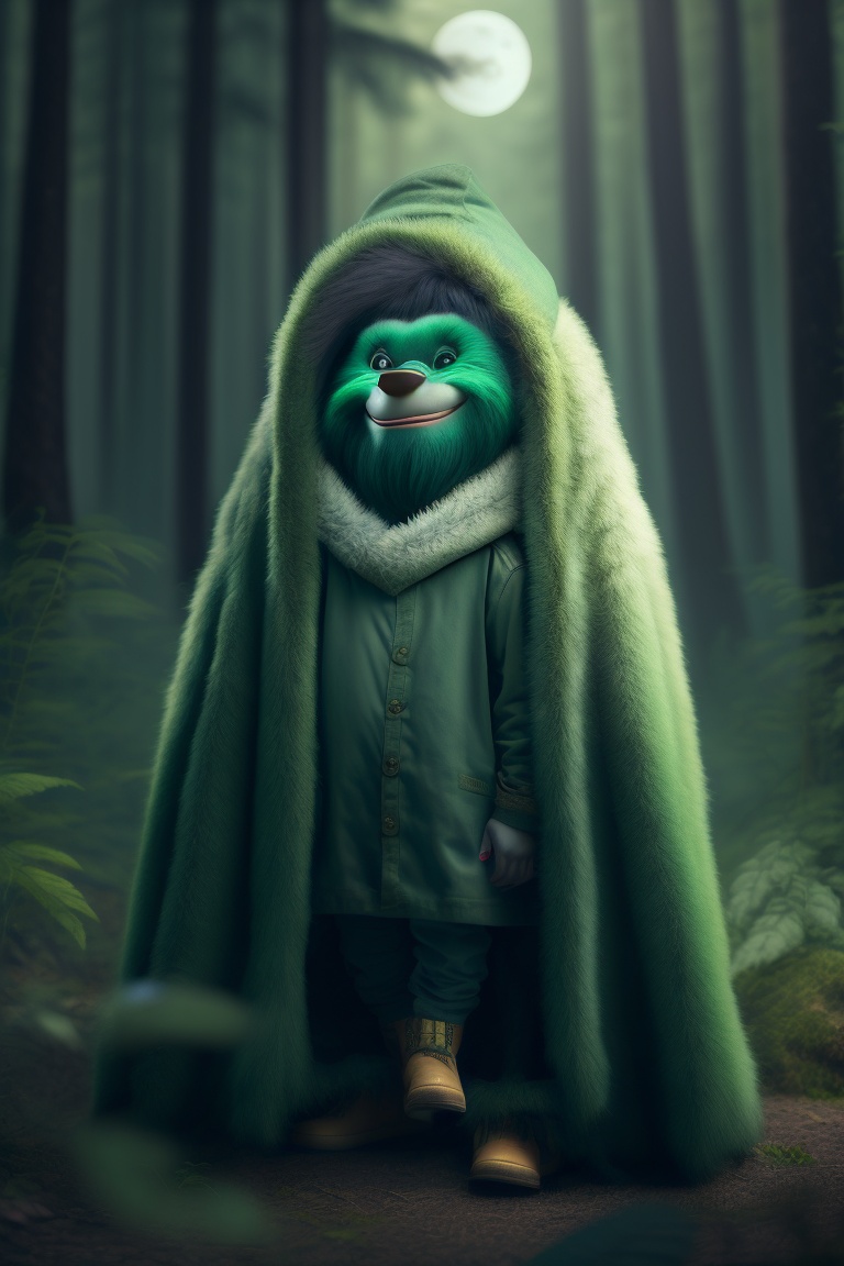 Lexica - A full body photograph of a smiling happy troll, facing camera ...