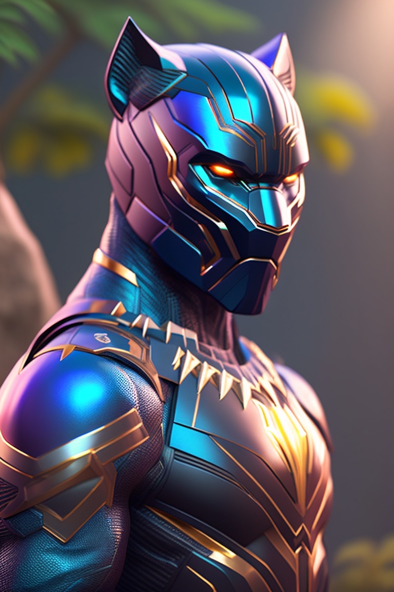 Lexica - Black panther action, hyper realistic , UHD, unreal 5 render ...