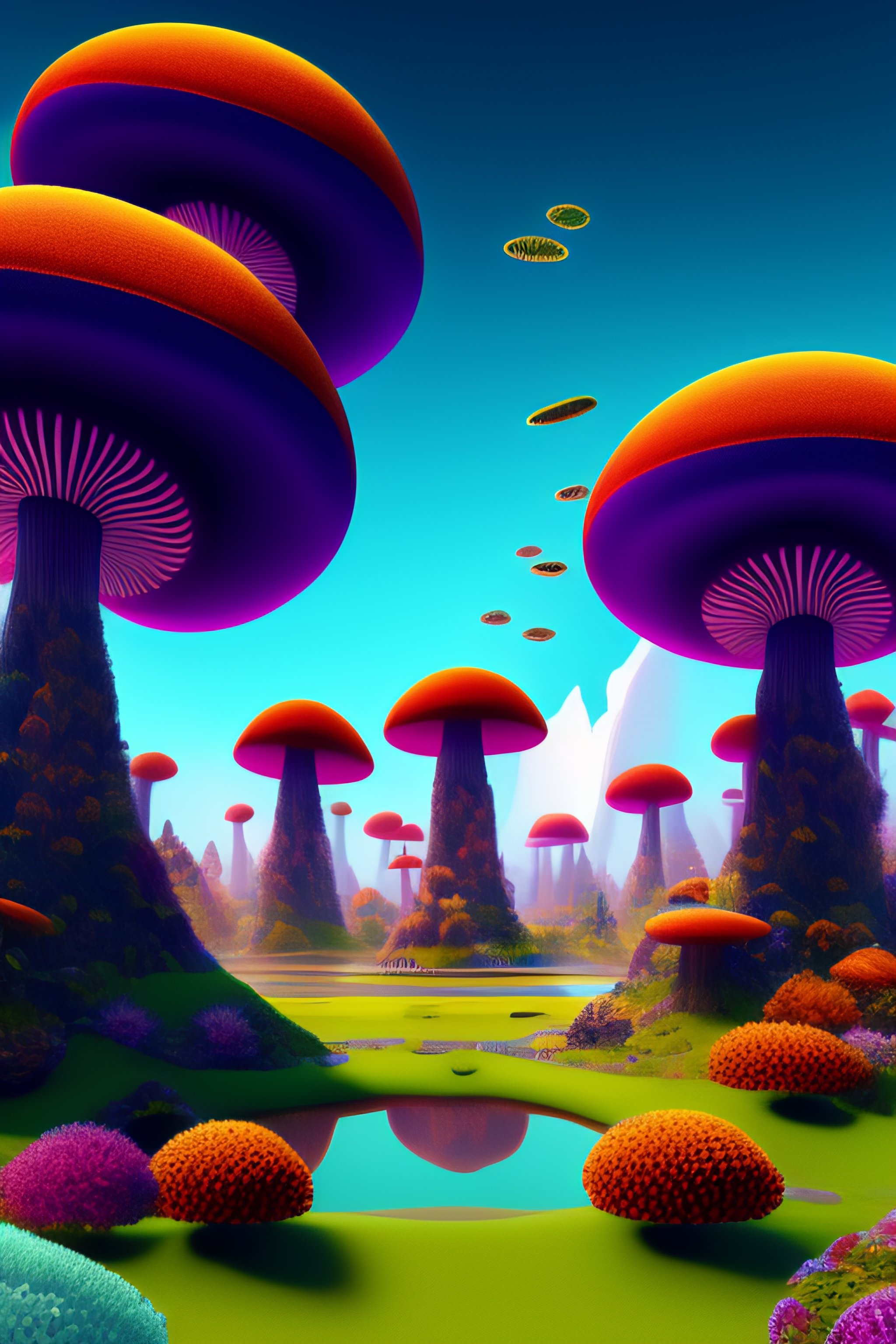 Lexica - Nature, high resolution, very detailed, crowded aliens, weird ...