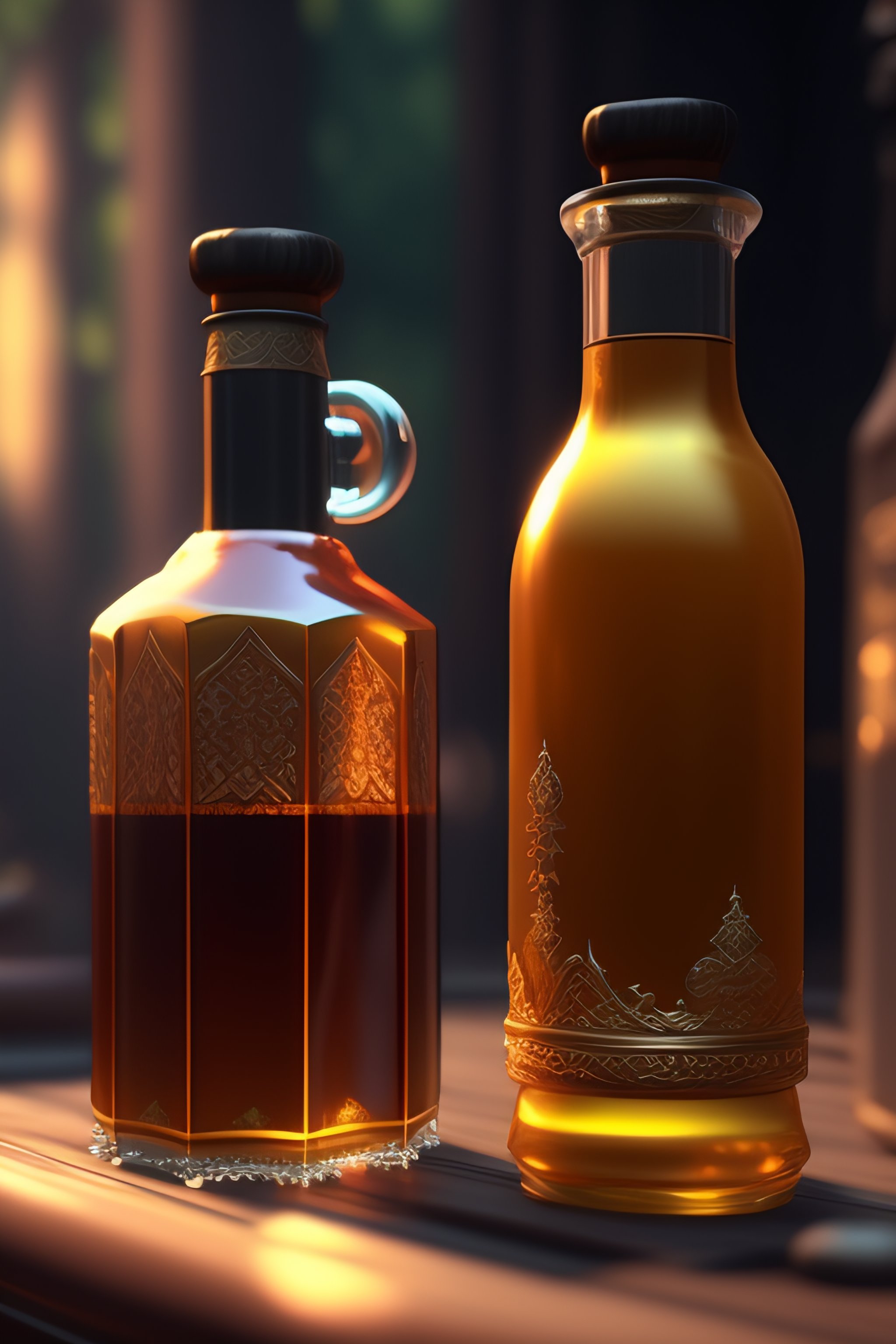 Lexica - Concept art; video game potions; intricate elegant bottles ...