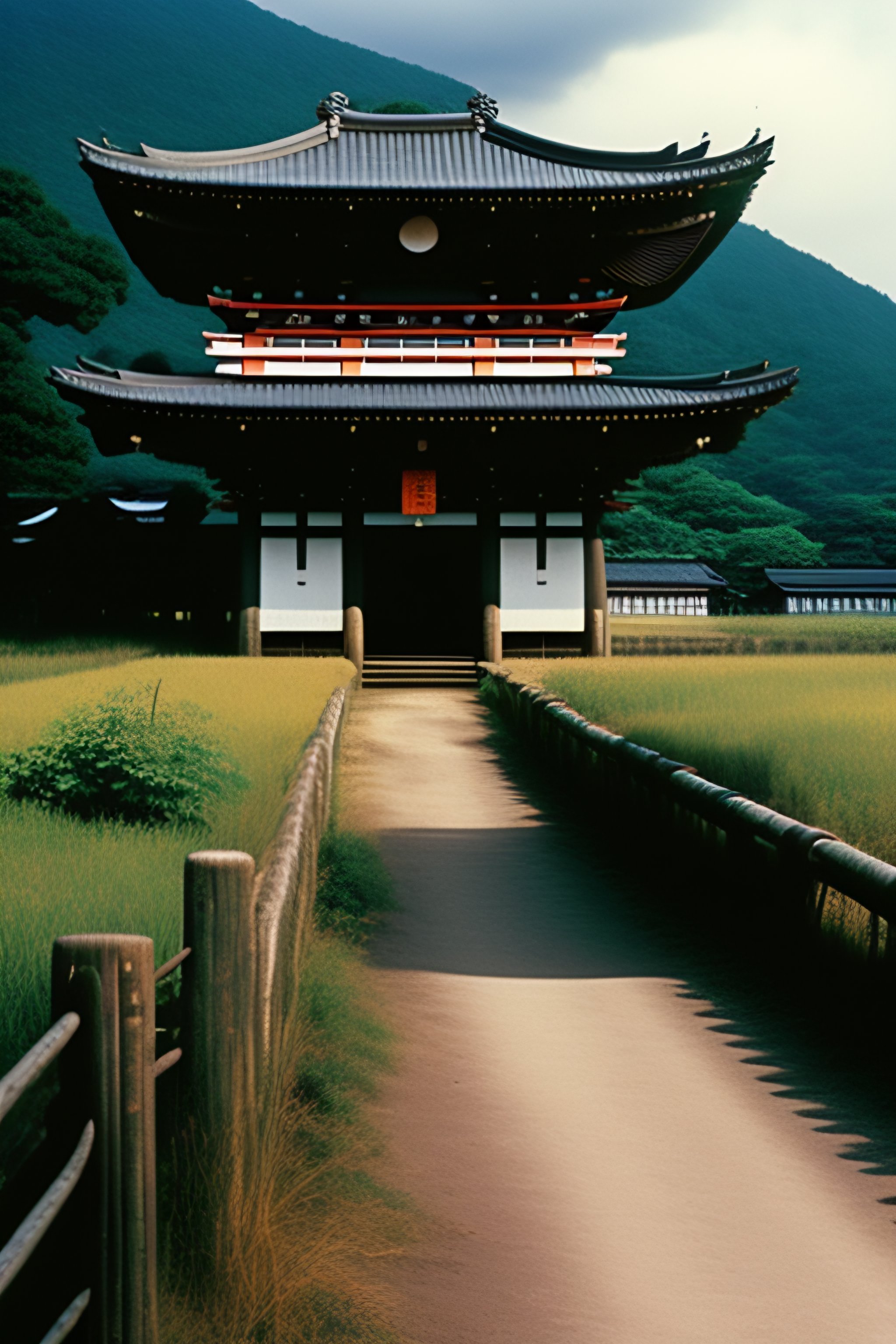 Lexica - Japan east rail poster, 1990s, countryside, deserted village ...