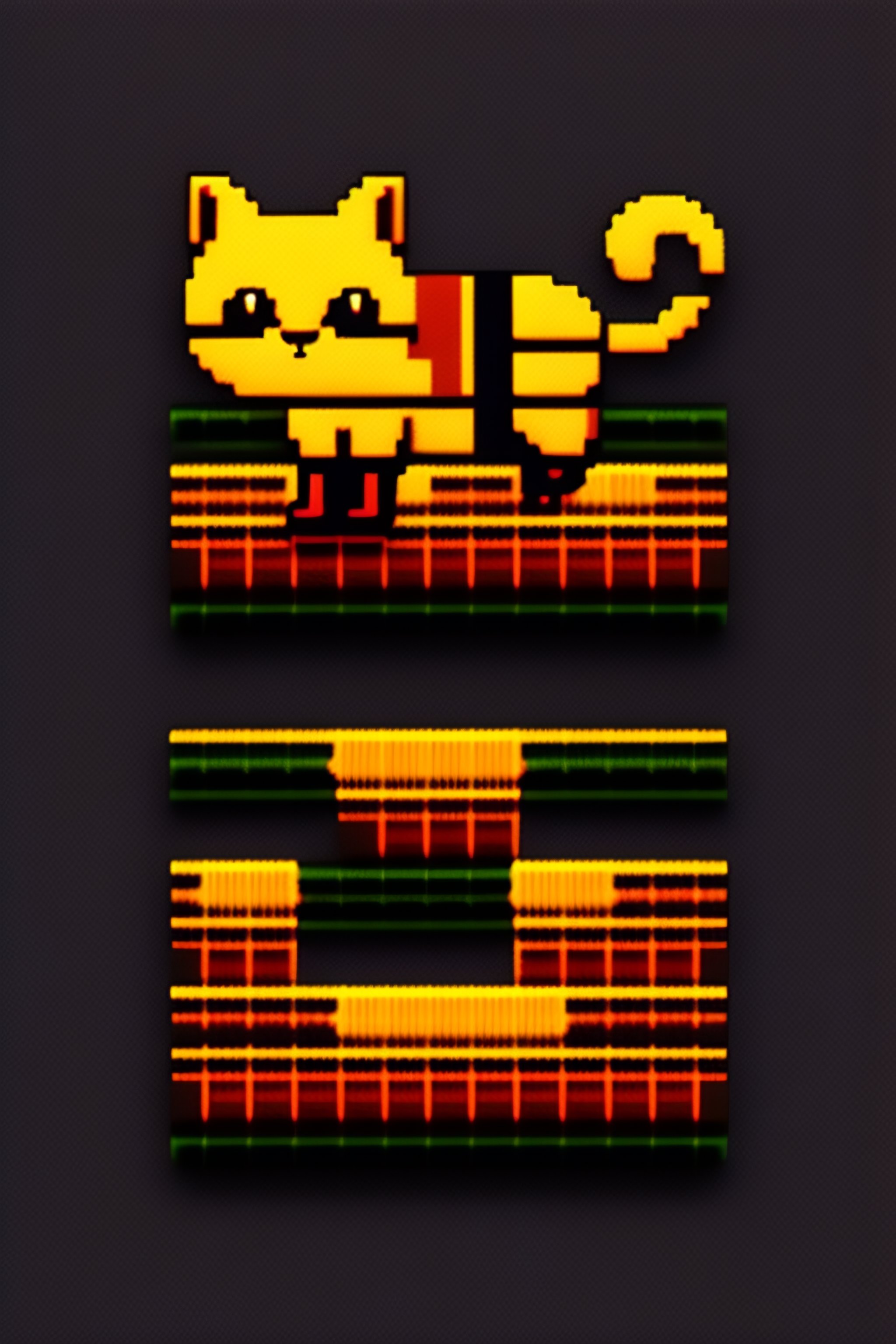 Lexica - A 2d 32-bit pixel cat character walking