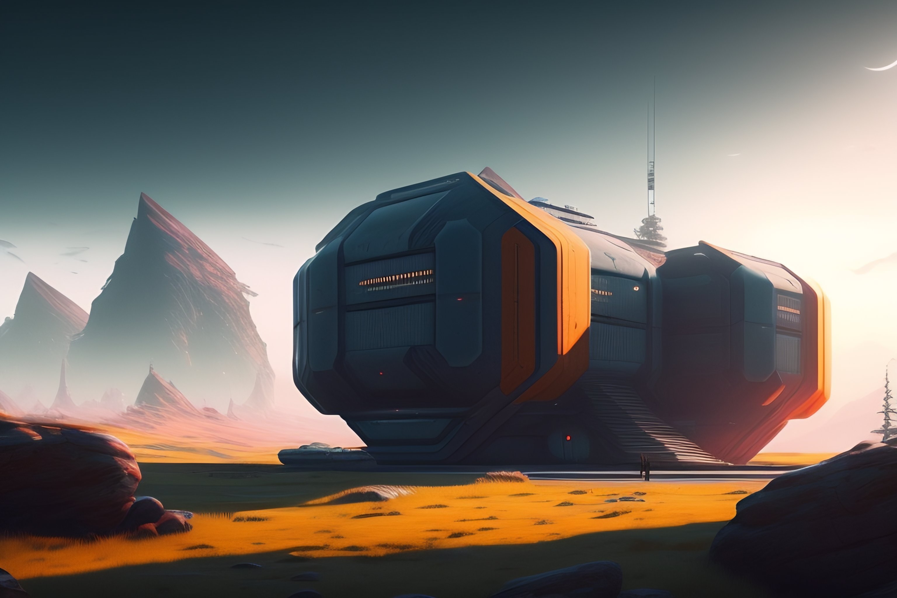 Lexica - Dark futuristic abandoned research outpost, science fiction ...