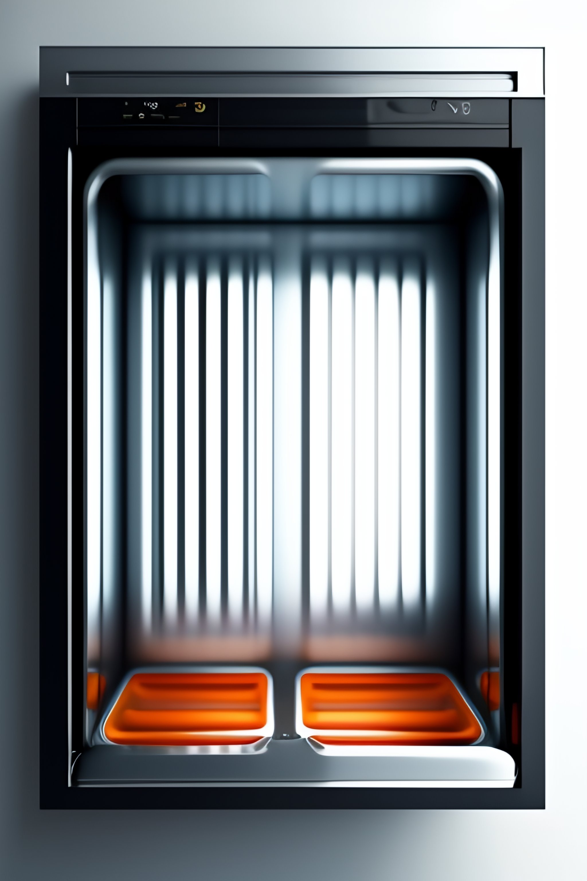 Lexica - Portrait of an empty refrigerator, empty refrigerator drawer ...