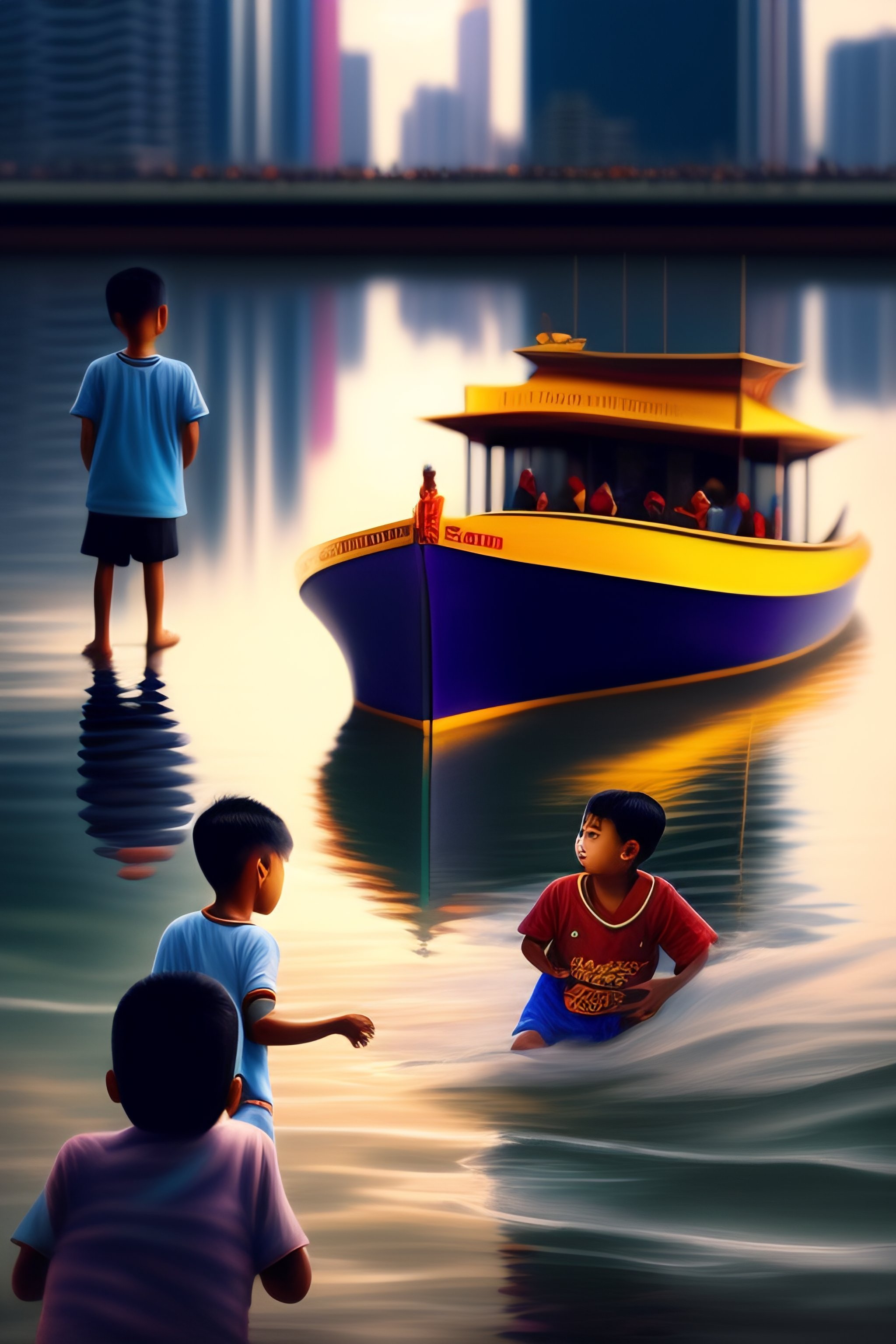 Lexica - Hyper realism photo of Pasig River in Manila, Philippines ...