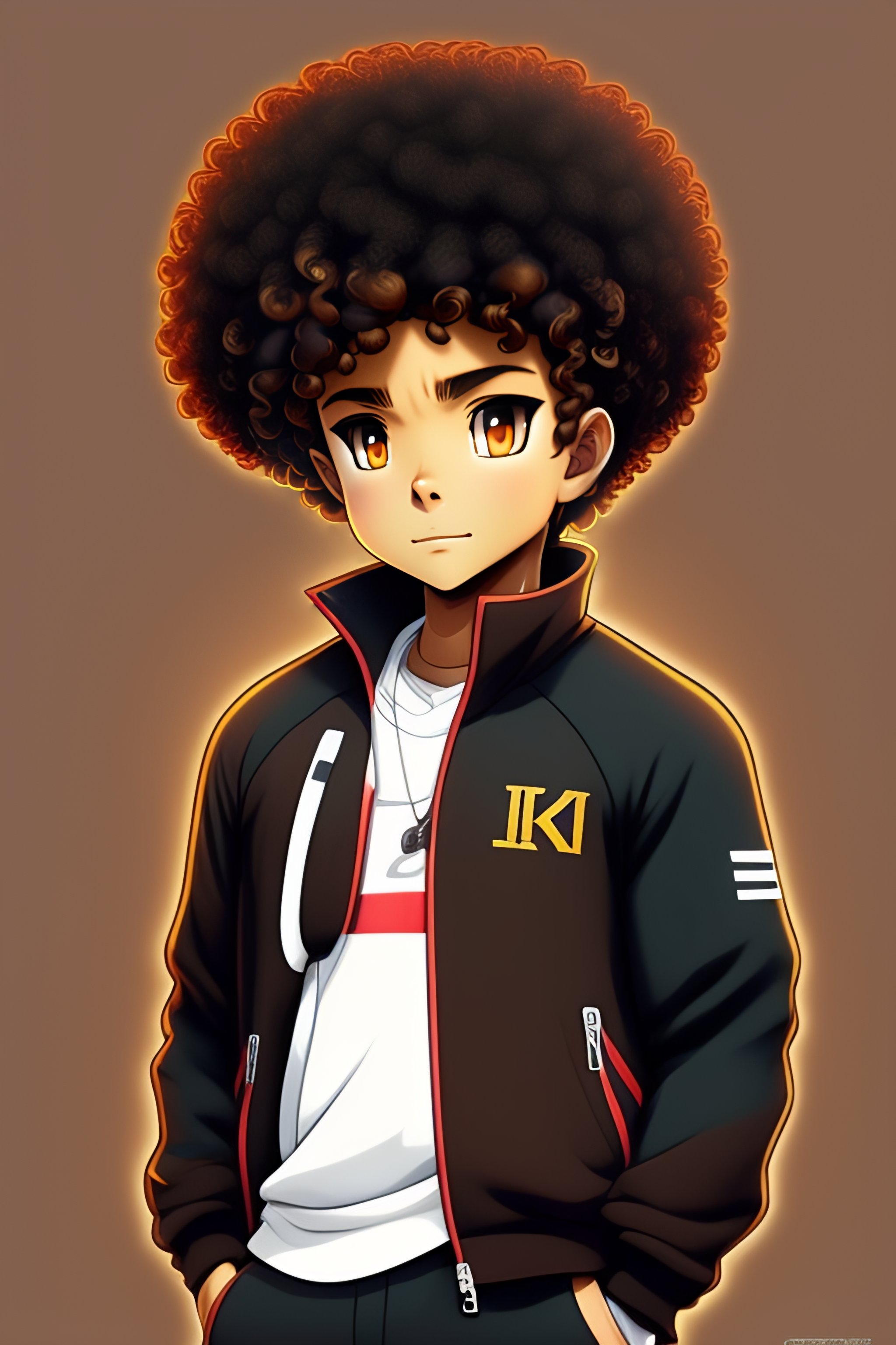 Lexica - Male brown Pokemon trainer with curly hair in techwear clothes ...