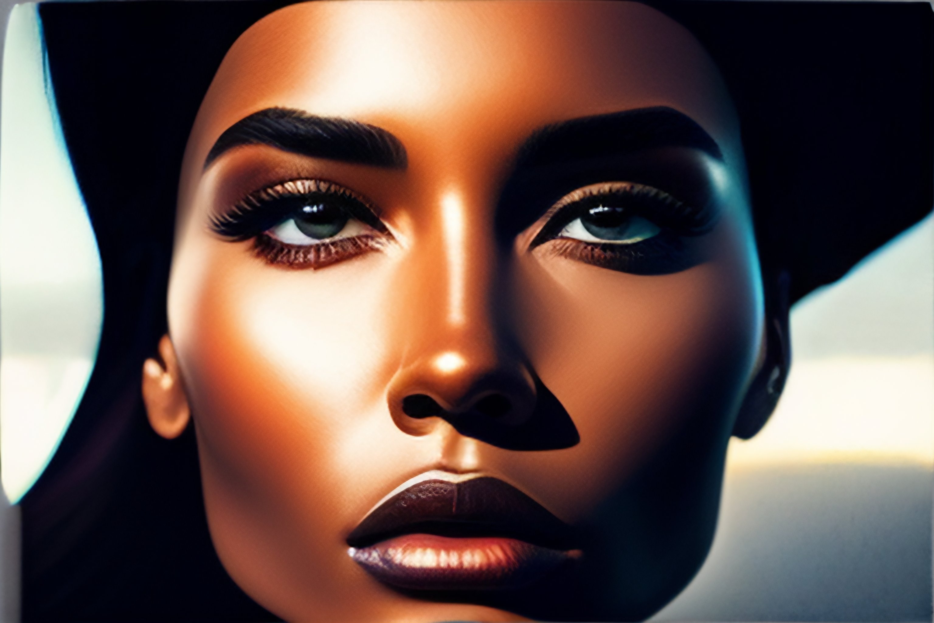 Lexica - Photo Film still of closeup of a woman staring into space as ...