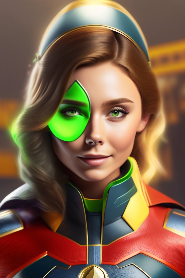 Lexica - ELIZABETH OLSEN MEETS BEN 10, HYPER REALISTIC, 3D, ULTRA HD