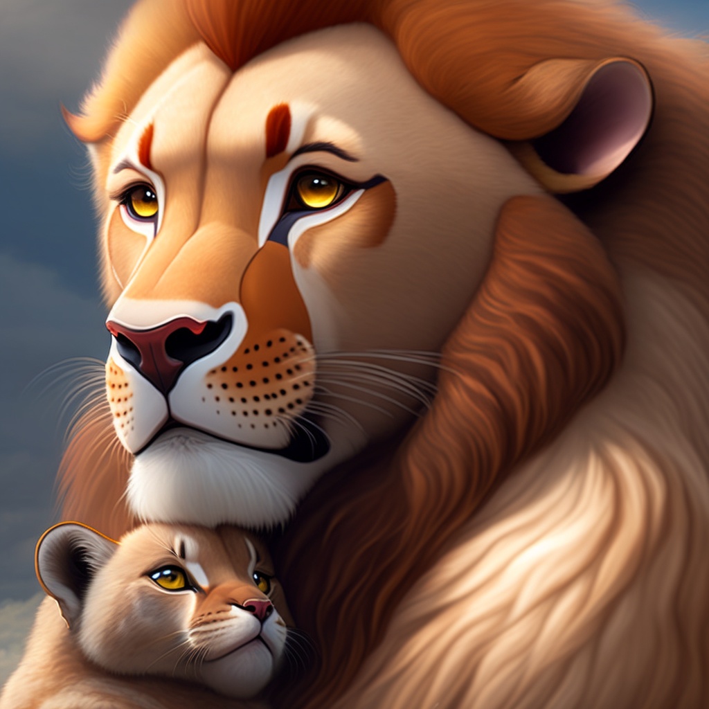 Lexica - The wise and majestic Mufasa, Simba's father and the current ...