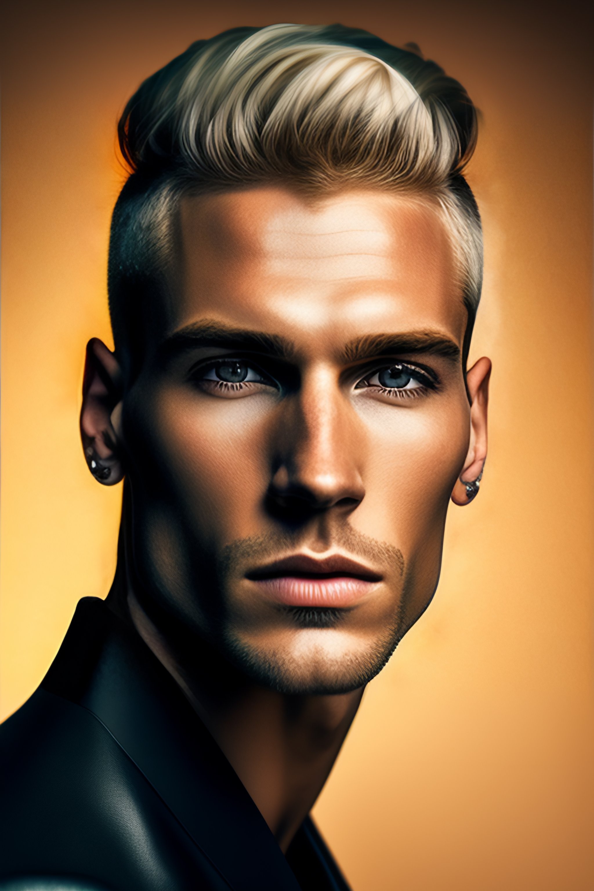 Lexica Portrait Of A Blonde Men With His Head Shaved No Background