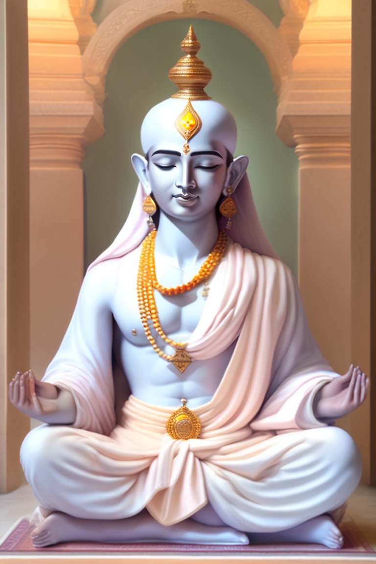 Lexica - Posture plays a crucial role in the image of a Jain Muni ...