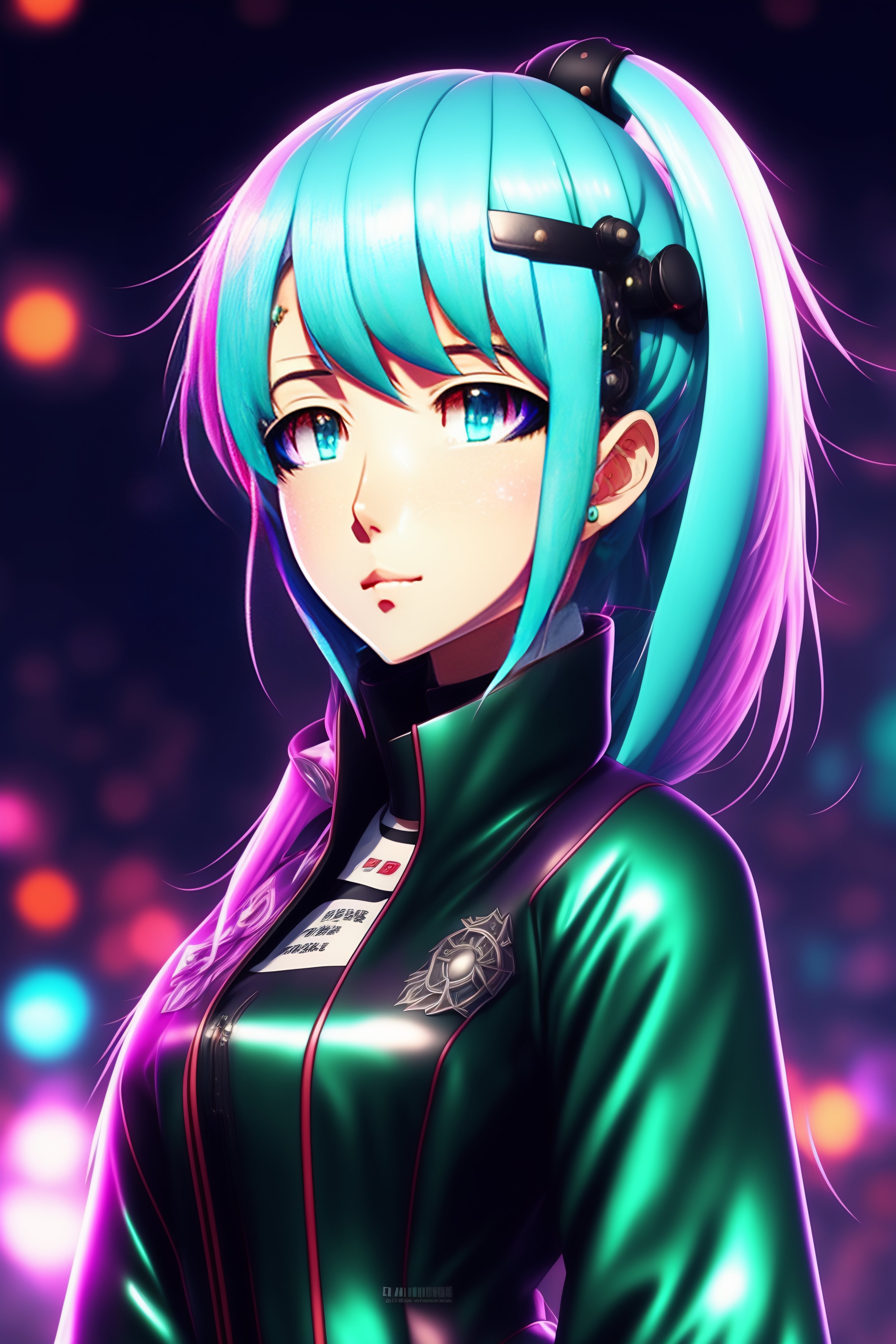 Lexica - Hatsune Miku, anime 90s style