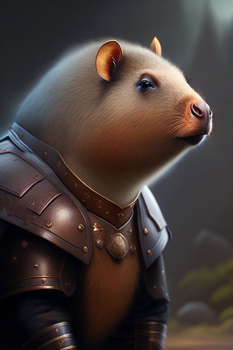 Lexica - Capybara as main boss from dungeon and dragons, evil creature ...
